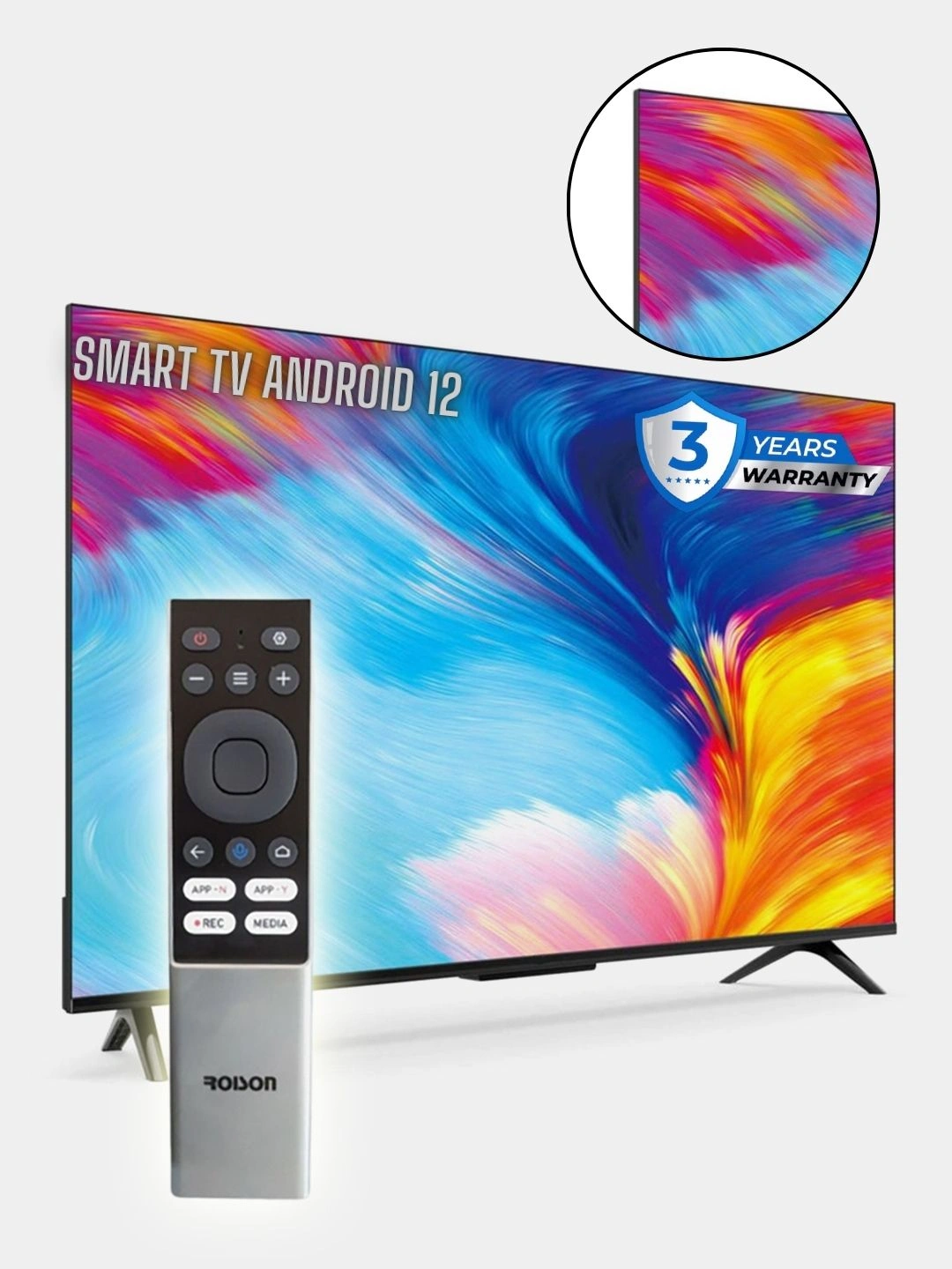 Телевизор Roison Smart LED HD TV RE 32", 43", 060 BL, android 12, с ...