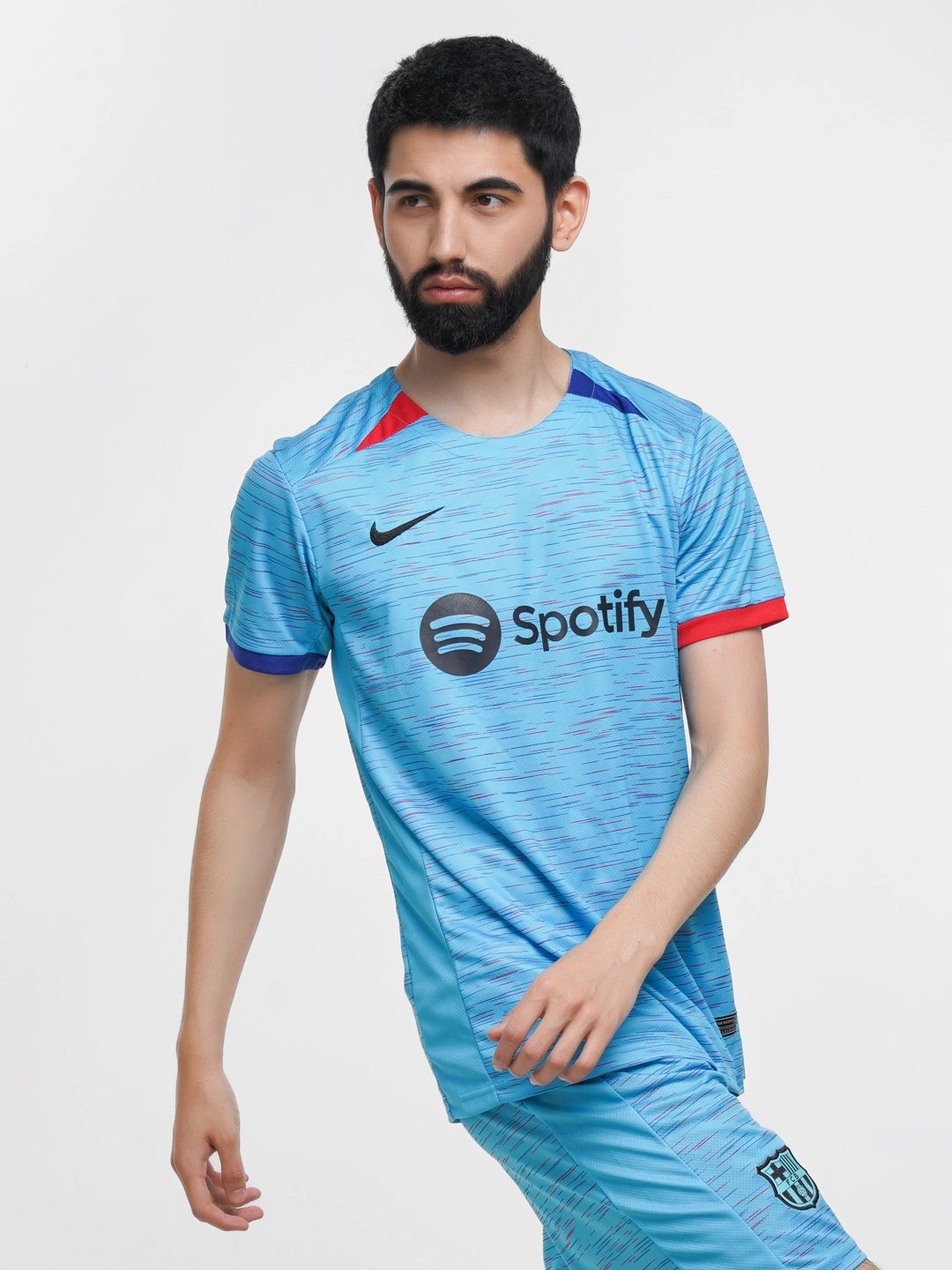 Futbol formalari Barselona, uy va safar uchrashuvlari uchun DRI-FIT ...