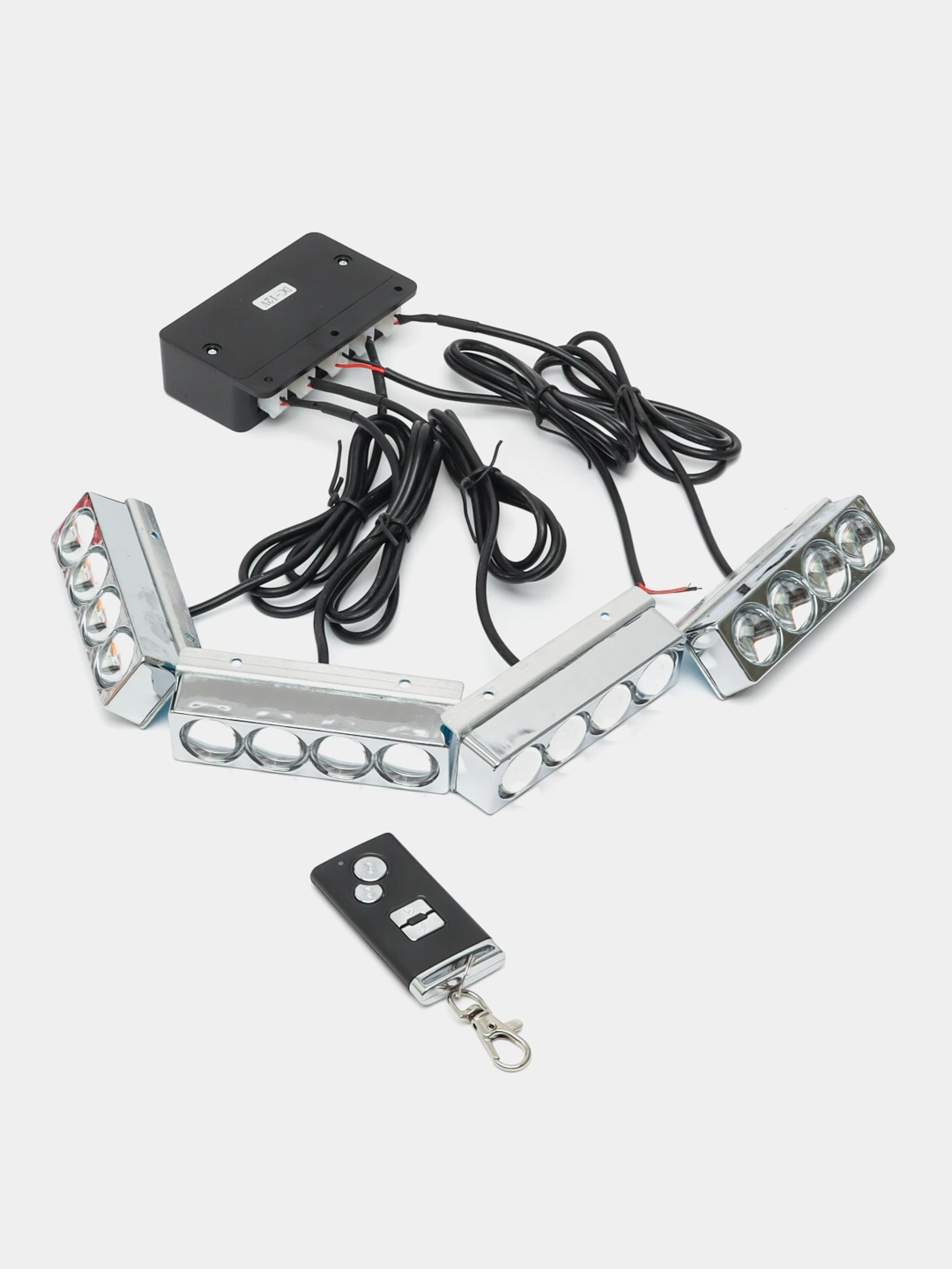 LED stroboskoplar, migalka, masofadan boshqarish pulti bilan, 3 * 10 sm ...