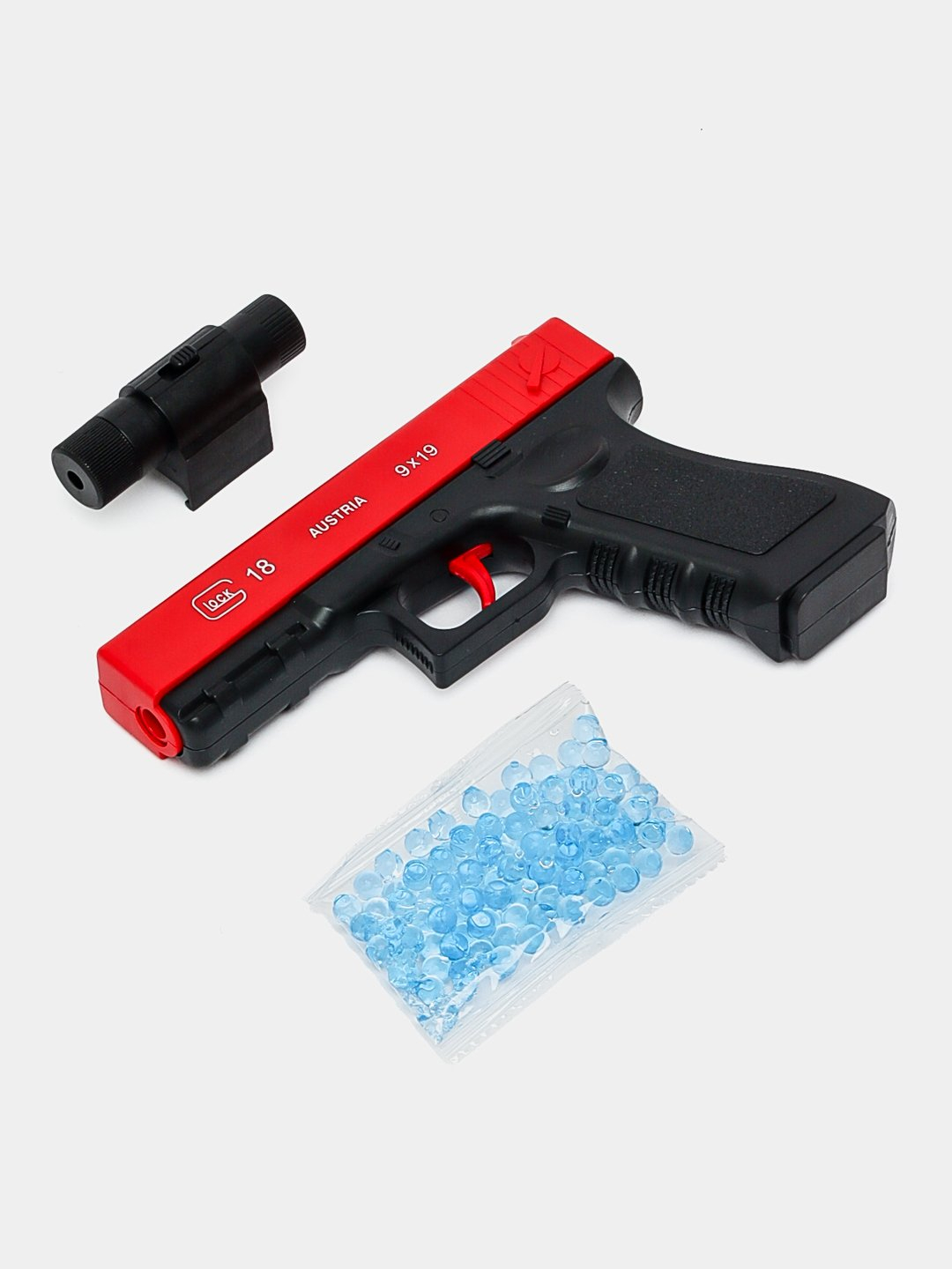 Pubg Pnevmatik Glock orbiorbizz ABC plastic pistolet o'yinchoq, 500ni ...