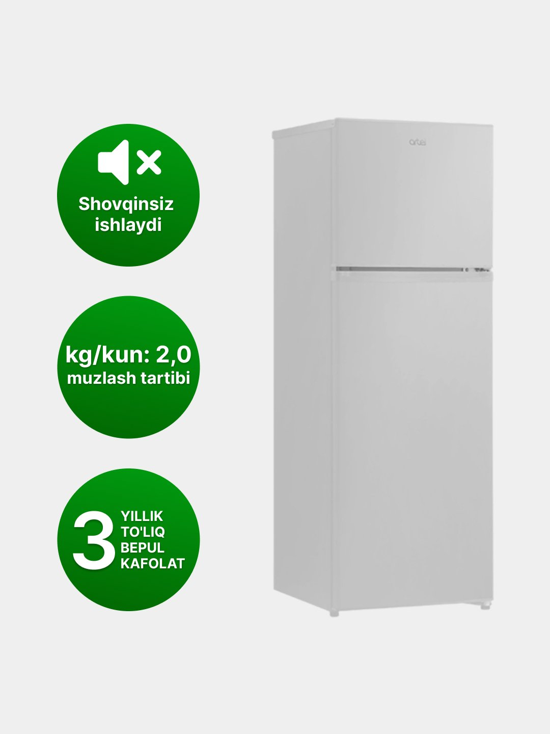 Двухкамерный холодильник Artel ART-HD276FND Eco Frost, 212 л купить по ...