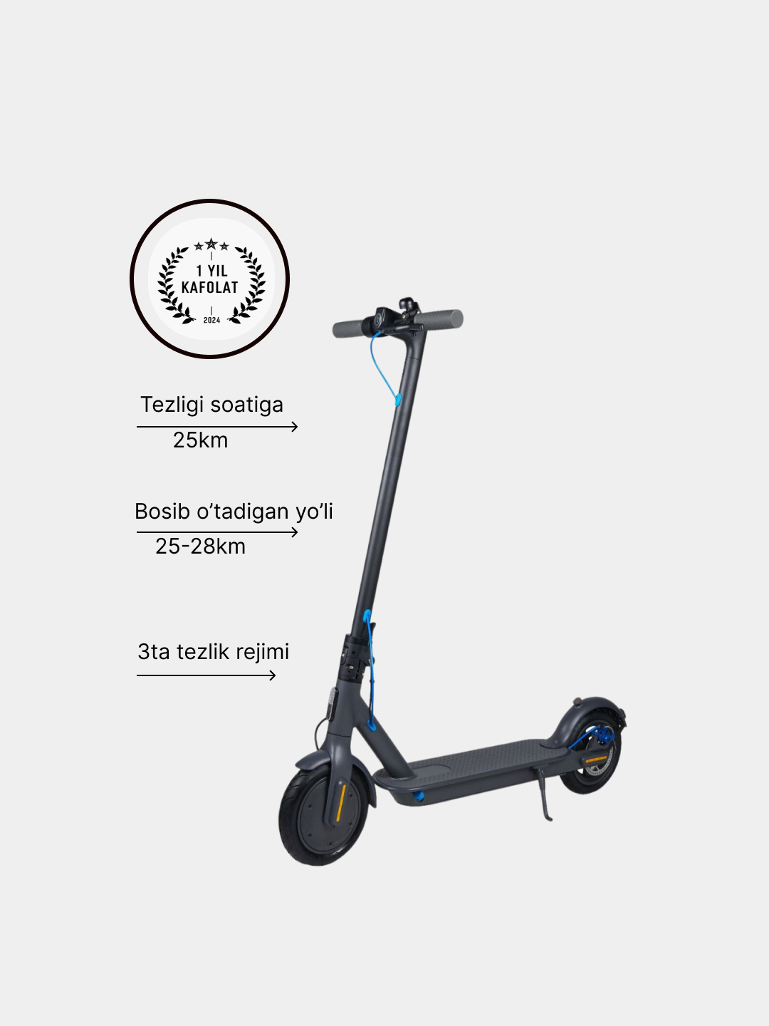 Elektr samokat KECHTE M1 Electric Scooter, 8.5"YM-E02ni arzon narxda sotib oling — Uzum (779408)