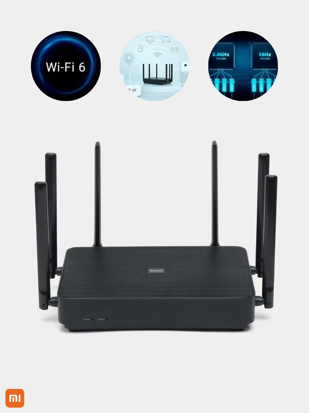 Роутер Xiaomi Redmi Router AX6S, двухдиапазонный, для дома и офиса купить по низким ценам в ...