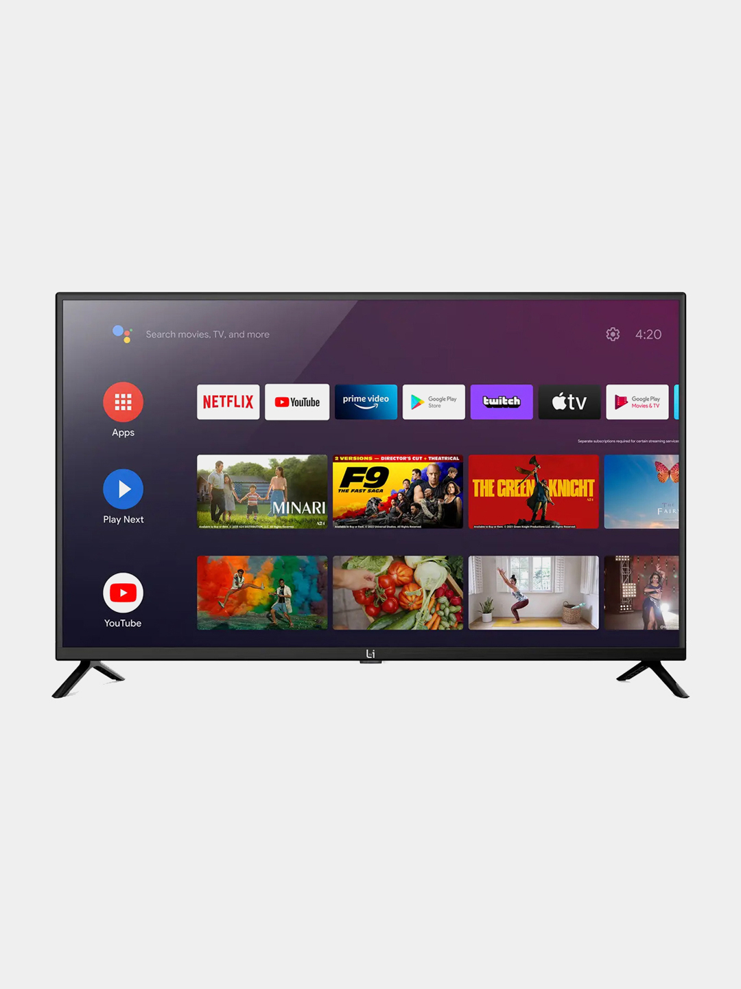 Телевизор Android 14 Smart TV, 32, 40, 43, 55, HD, Full HD за 1899000 сум со скидкой 55%. Uzum ...