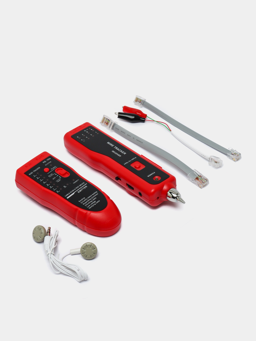 Tarmoq kabelini tekshirish uchun lan tester RJ45 port va RJ11 port, lan ...