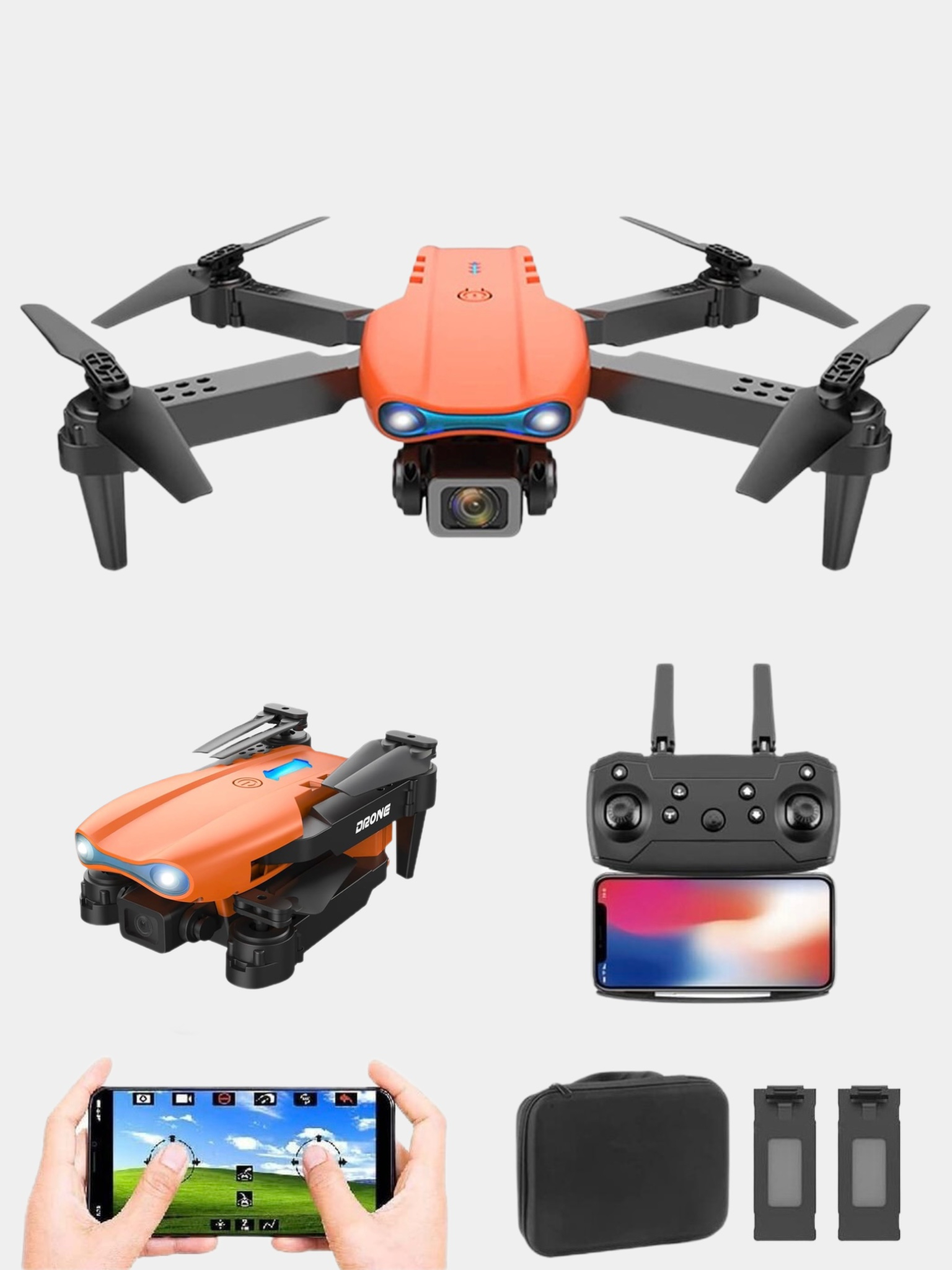 Kвадрокоптер E99 Pro2 4K 720p HD двойная камера, WiFi FPV RC Quadcopter ...