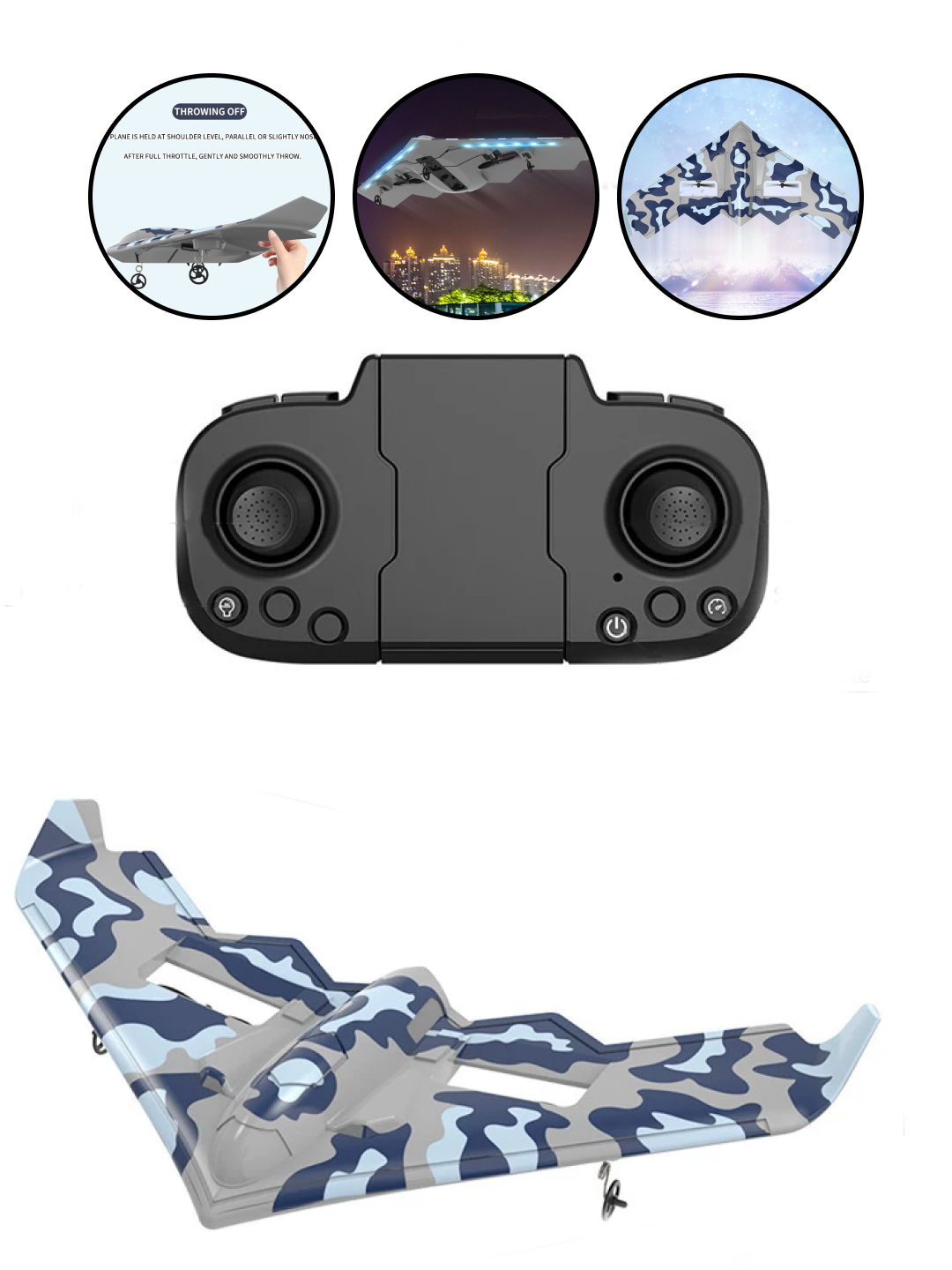 Игрушечный самолет истребитель, на пульте управления, планер, дрон ...