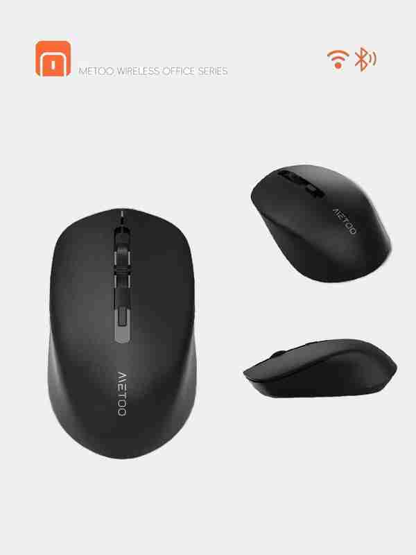 Беспроводная и бесшумная мышь Metoo E0 2,4G и Bluetooth купить по ...