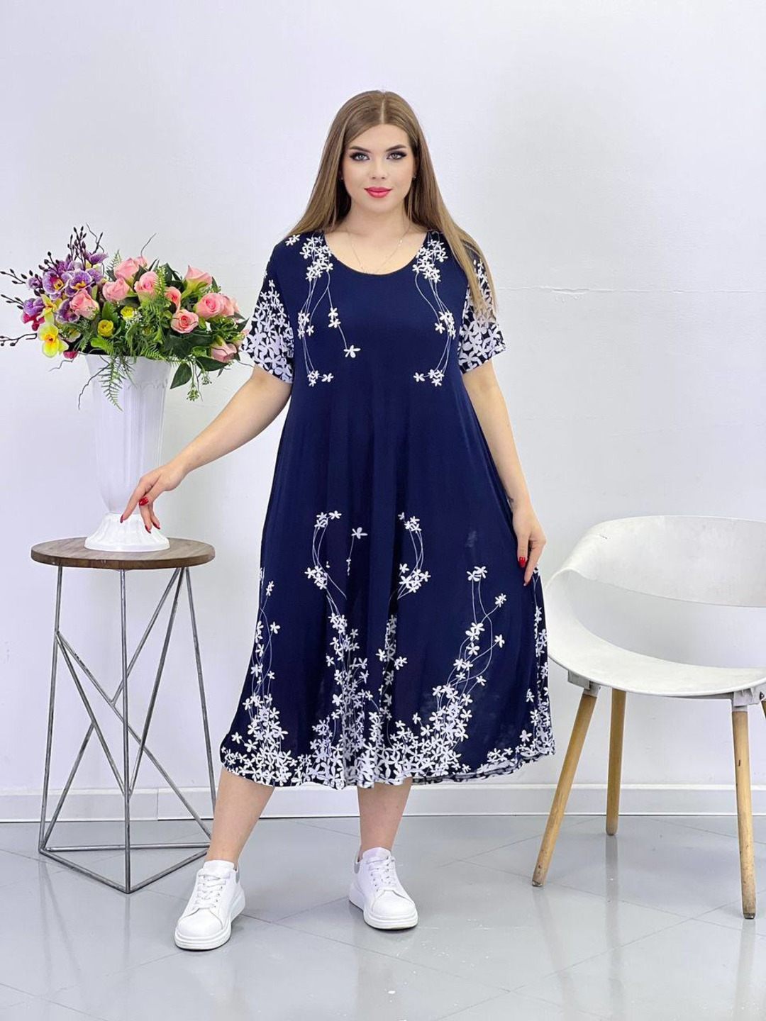 Платье женское, повседневное, летнее, больших размеров 60-70 купить по низким ценам в интернет ...