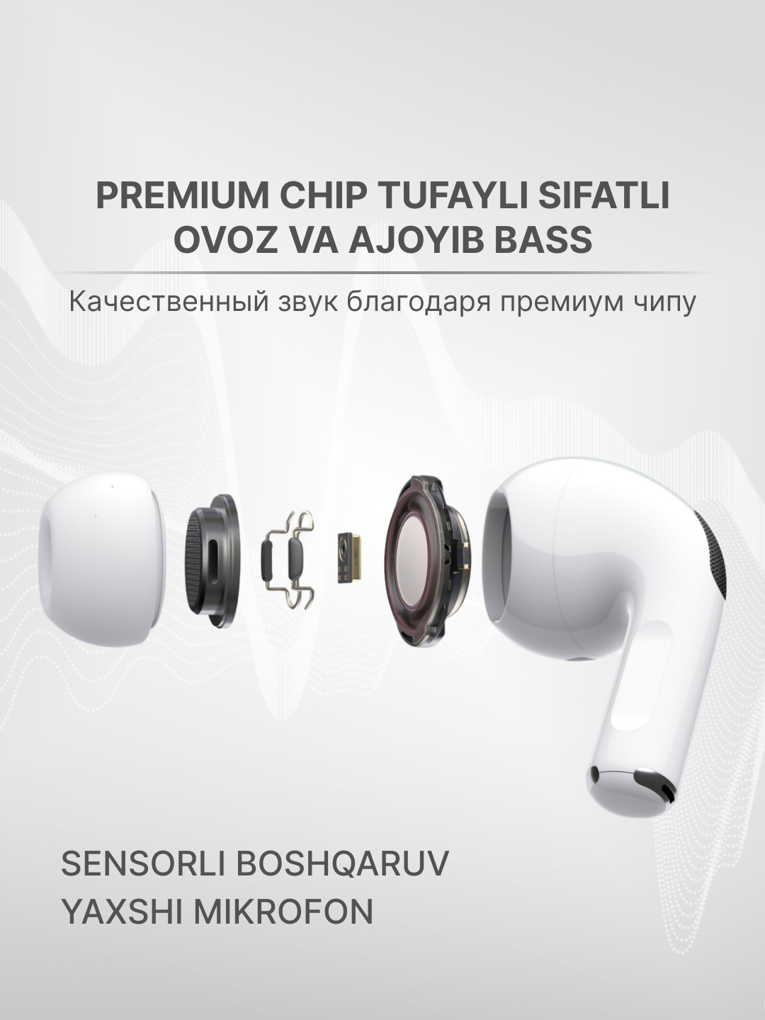 Беспроводные наушники Pods Pro 2 Premium, сенсорные, с беспроводной ...