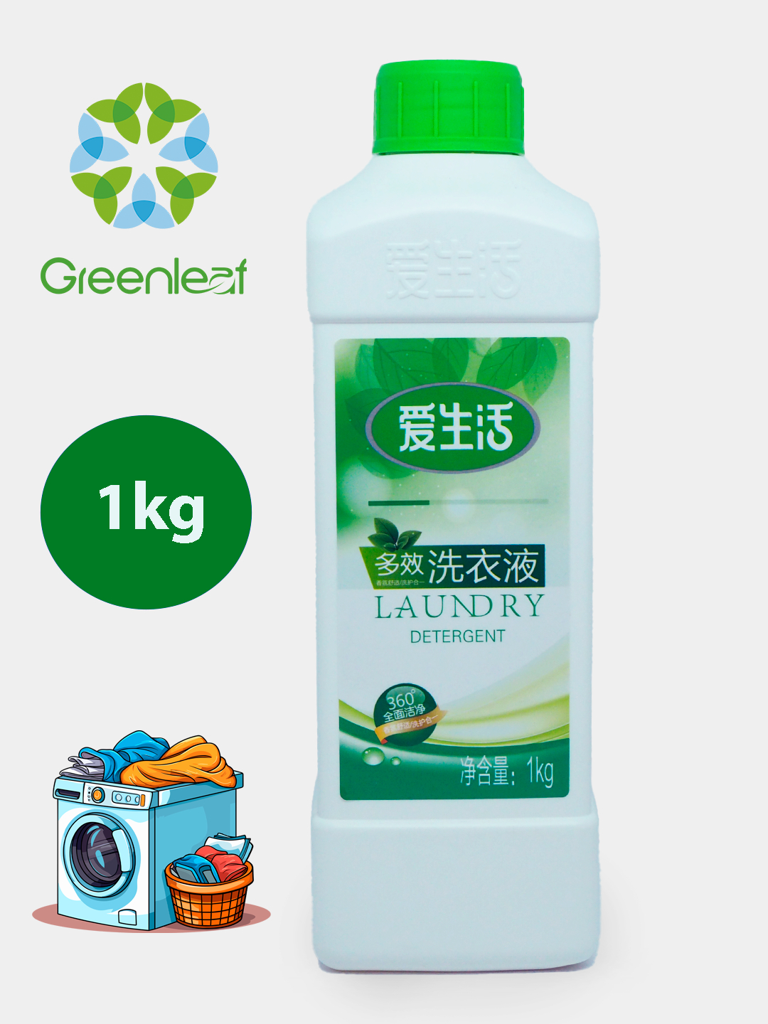 Universal kir yuvish geli Laundry Detergent Greenleaf, avtomat, 1 kgni arzon narxda sotib oling ...