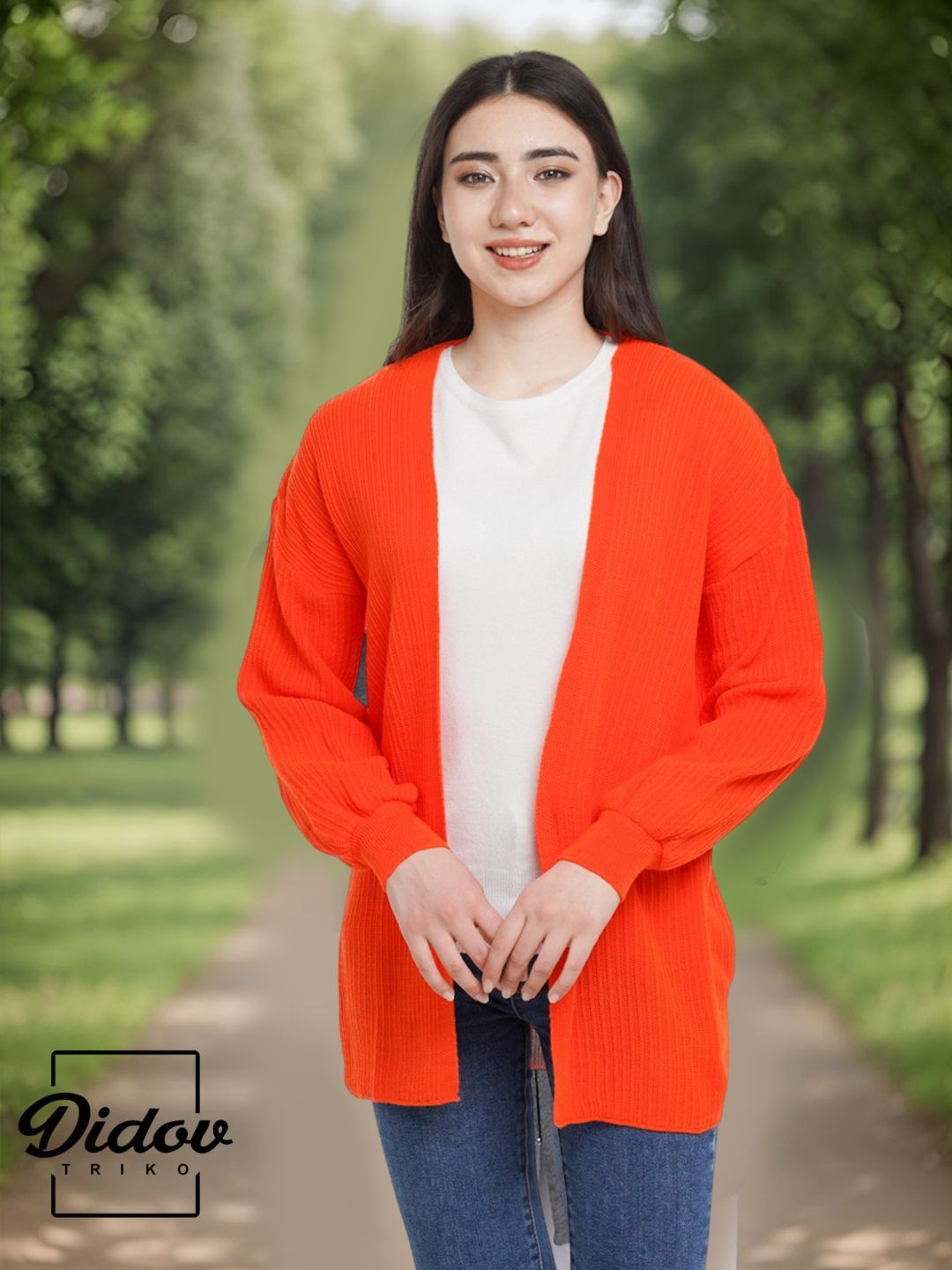 Didov Triko, тонкий кардиган для женщин и девушек, оверсайз, 80 см и ...
