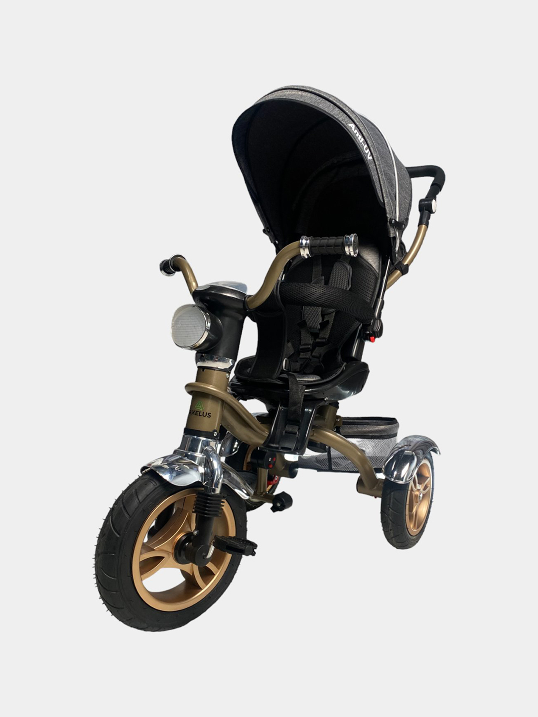 Трехколесный велосипед коляска "Axelus", с ручкой и корзиной купить по ...