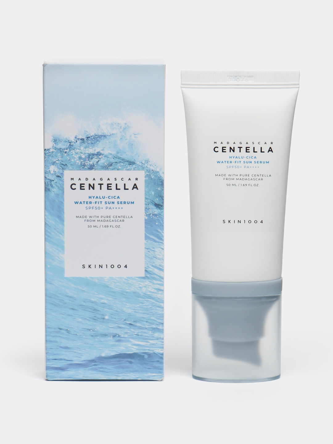 Hyalu-Cica Water-Fit Skin 1004 SPF50+ yuz uchun quyoshdan himoya ...