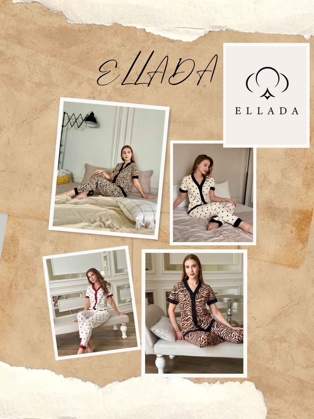 Ayollar uchun pijama, uy uchun ikki qismli kiyim to'plami, 437/260ni ...