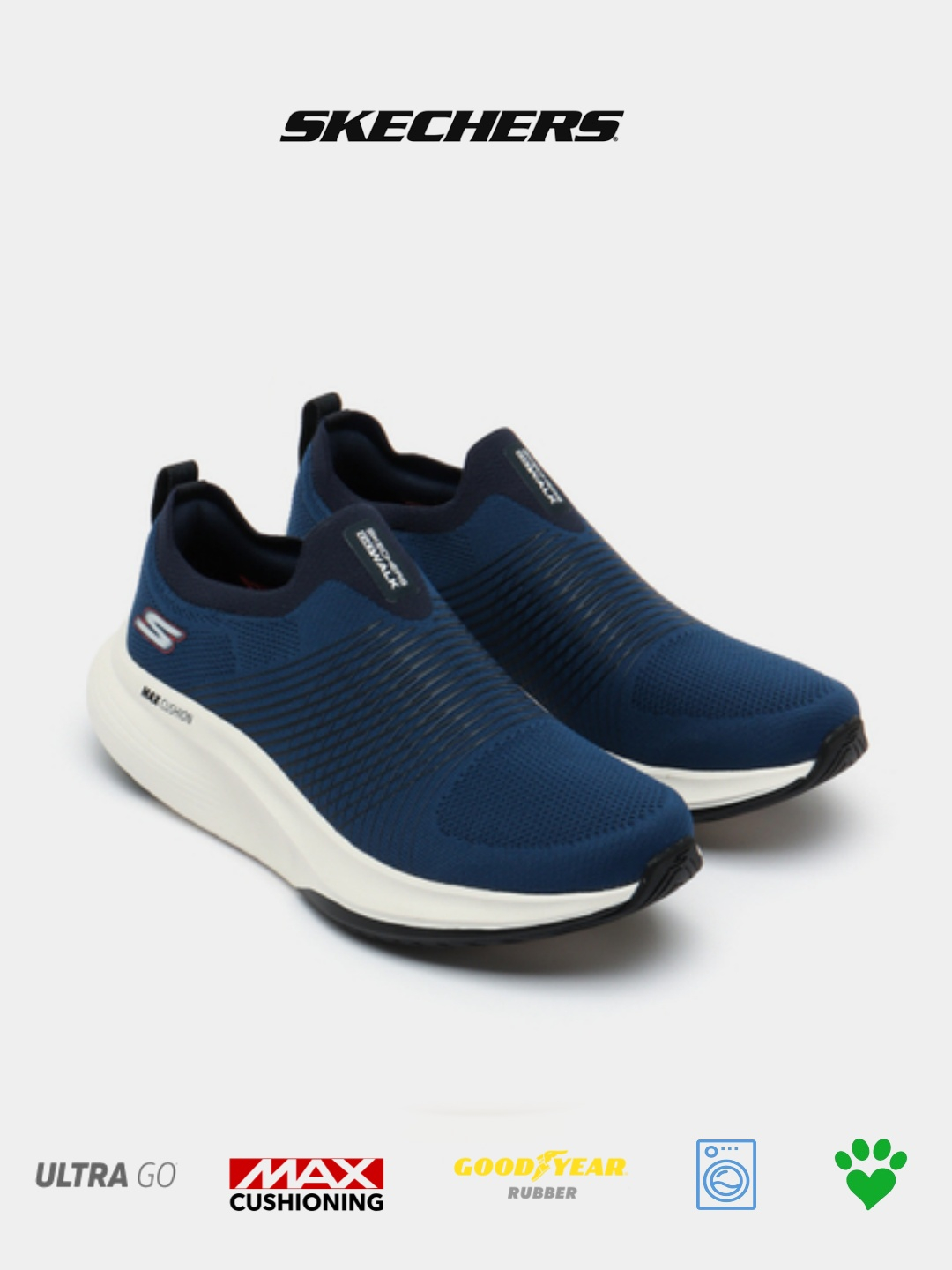 Летние мужские слипоны Skechers Go Walk Max Walker - Constantine 216582 ...