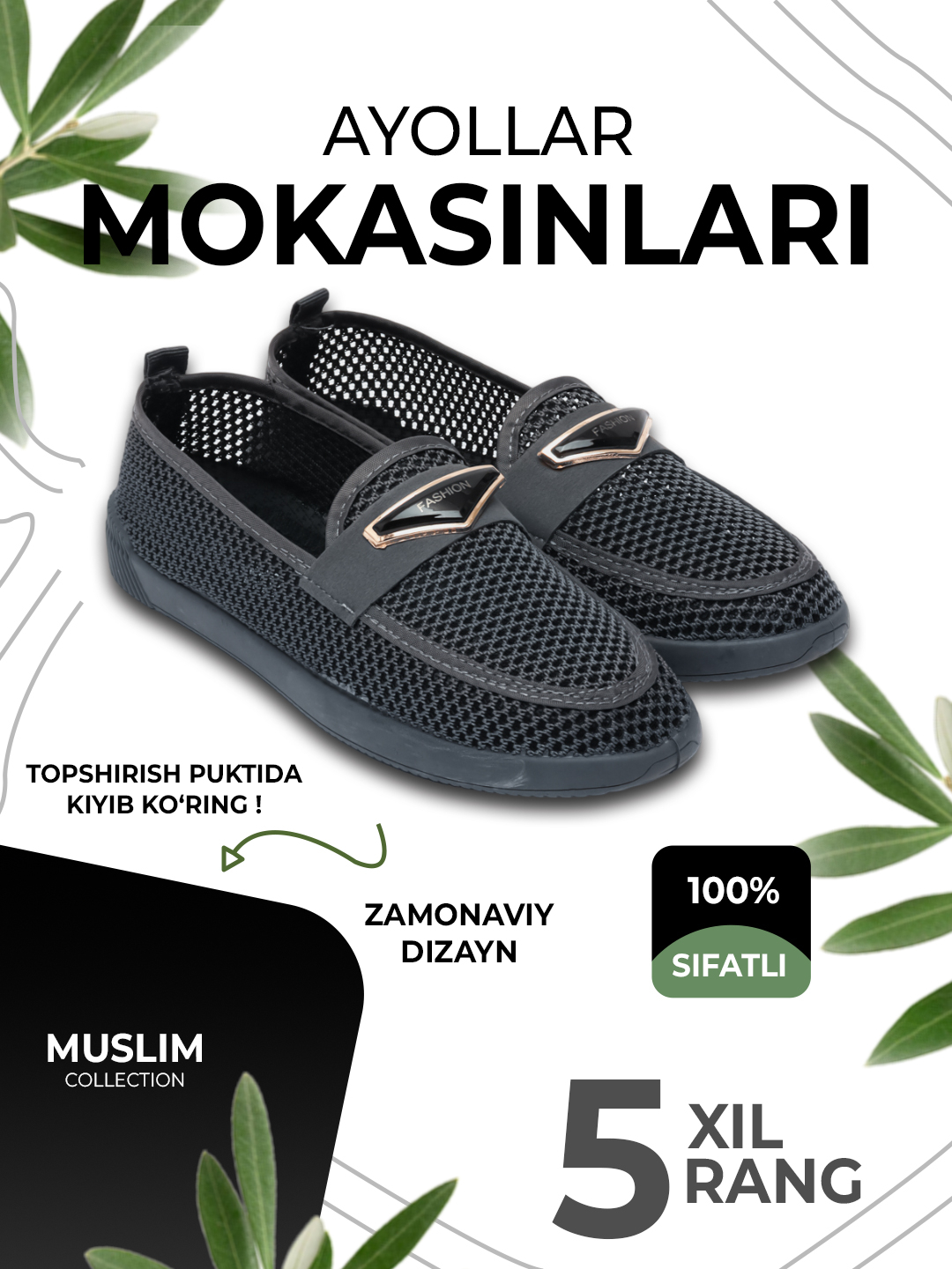 Mokasinlar, ayollar uchun bahor va yoz uchun ajoyib tanlovni arzon narxda sotib oling — Uzum ...