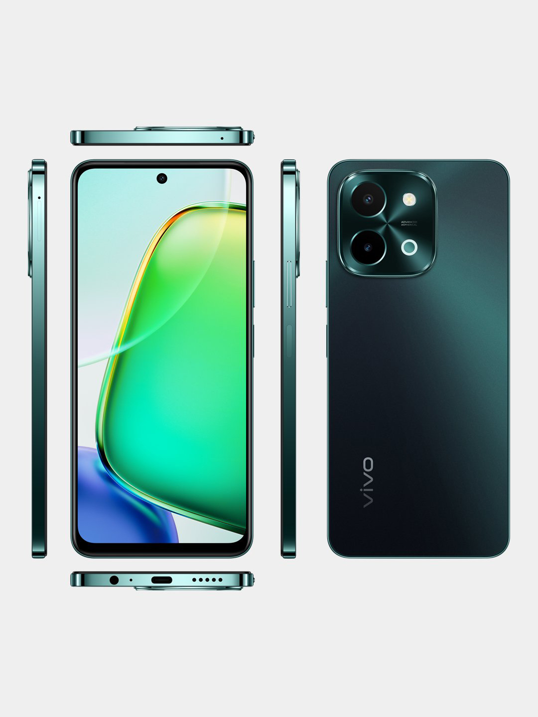 Смартфон Vivo Y28 8 GB RAM, 128 / 256 GB, 6000 mah, металлический ...