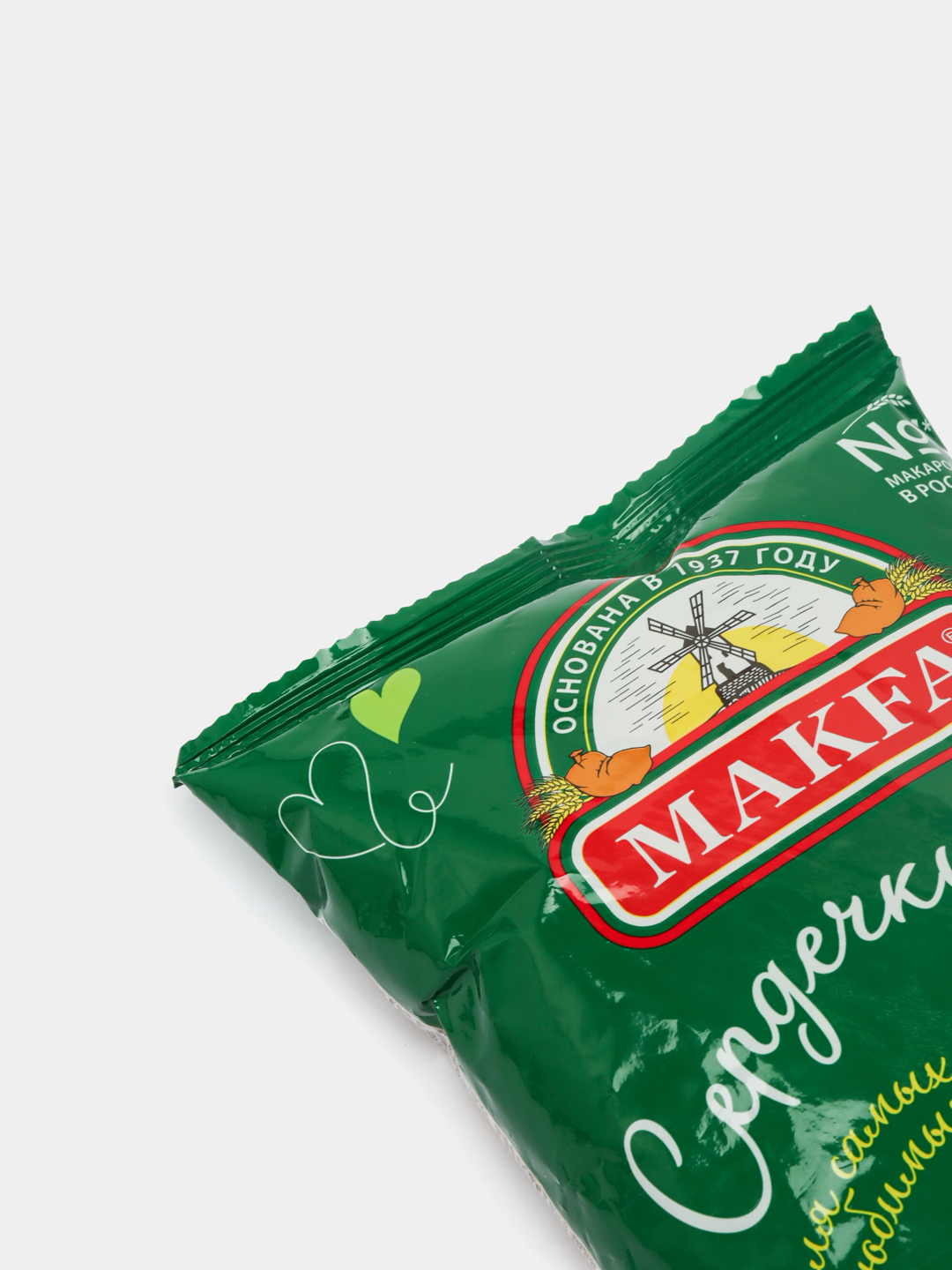 Макароны сердечки Makfa, 400 г за 11490 сум со скидкой 32%. Uzum Market