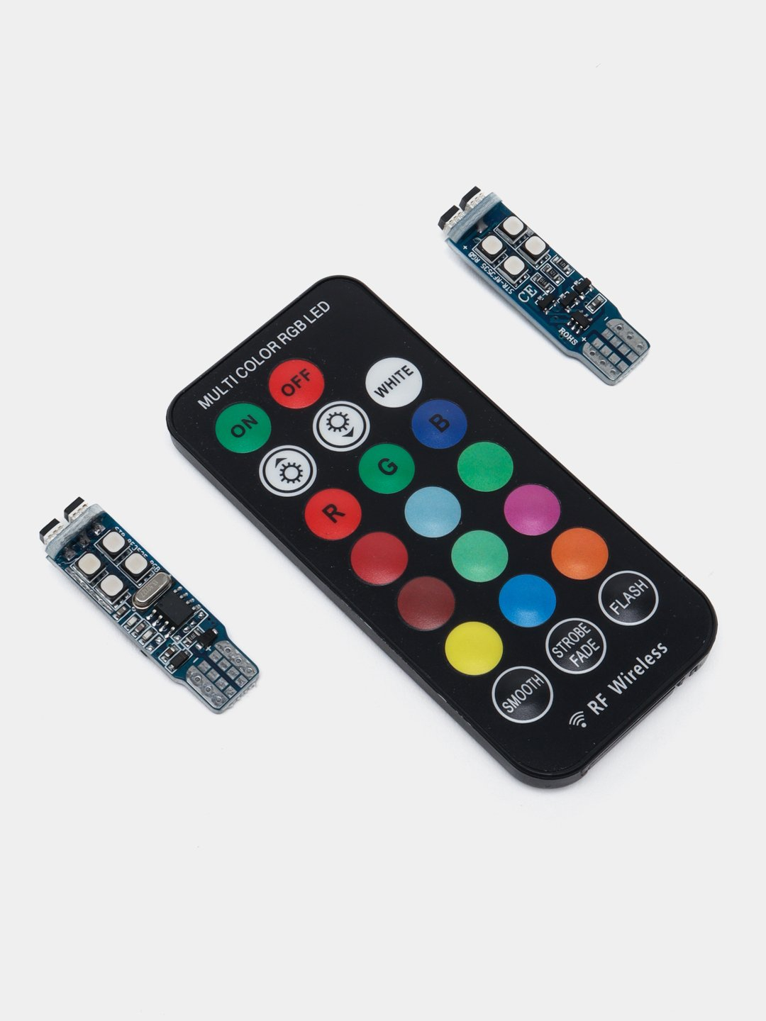 LED RGB gabarit chiroqlar to'plami Т10, 2 donani arzon narxda sotib oling — Uzum (1132533)