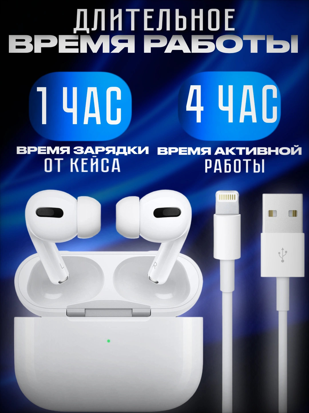 Simsiz quloqchinlar Pro 2, sensorli, iPhone va Android uchun naushnik ...