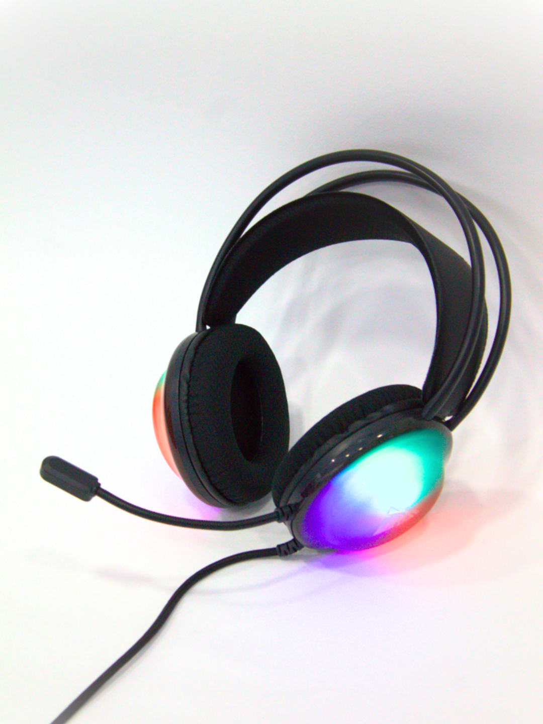 Проводные игровые наушники Jedel GH-579 с микрофоном и RGB-подсветкой ...
