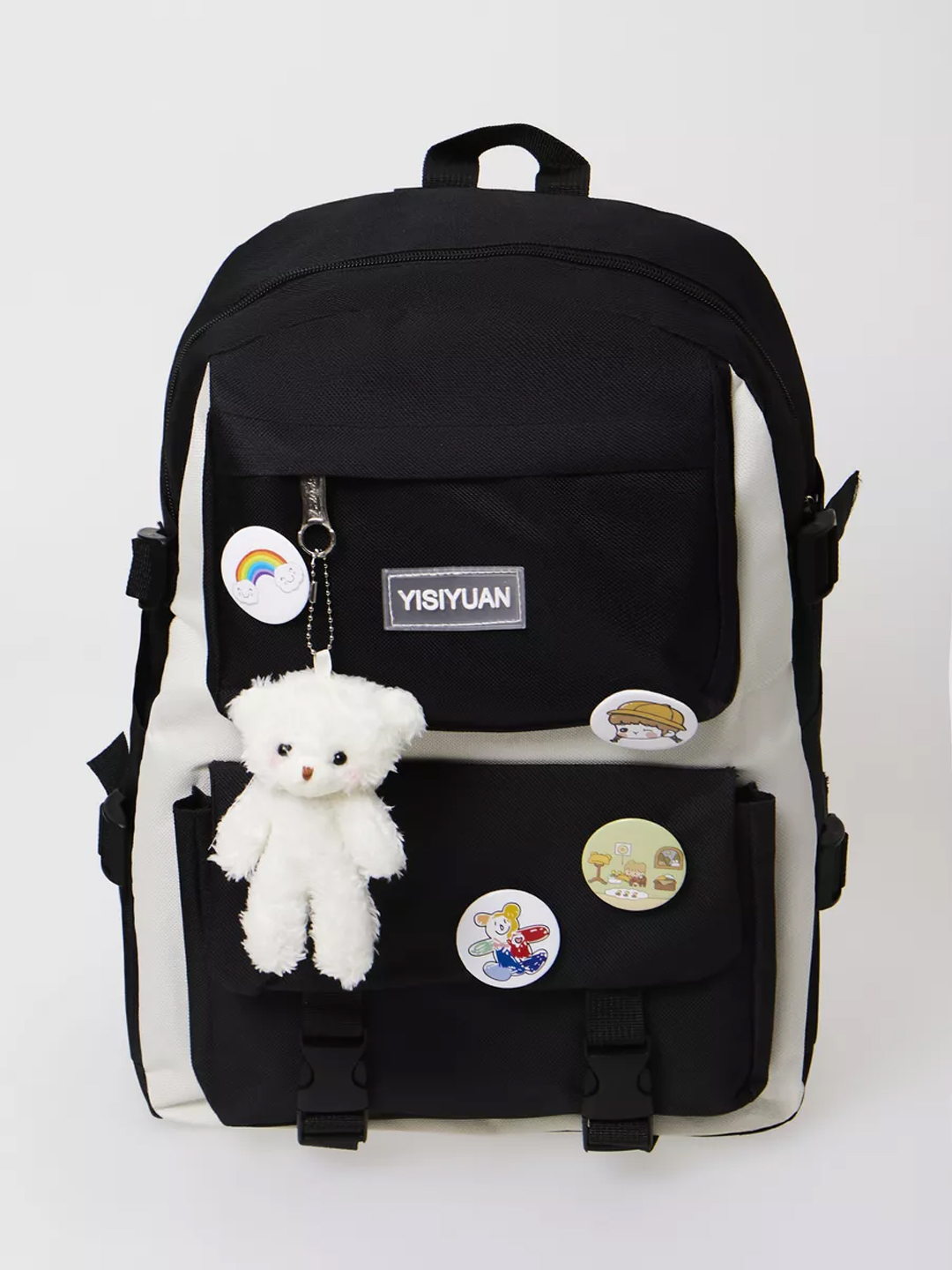 Qizlar uchun maktab ryukzaki 5 tasi 1 da, to'plamda: ryukzak, qalam ...