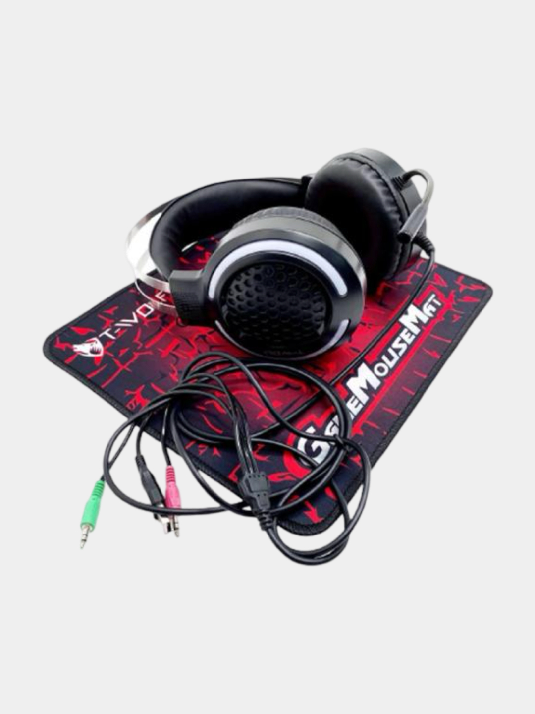 Игровой набор T-Wolf TF400 4 в 1 клавиатура, мышь, коврик, наушники за ...