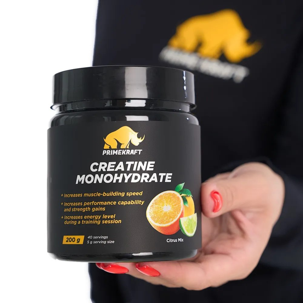 Креатин моногидрат Creatine Primekraft, 200 г, 40 порций за 98000 сум со скидкой 24%. Uzum Market