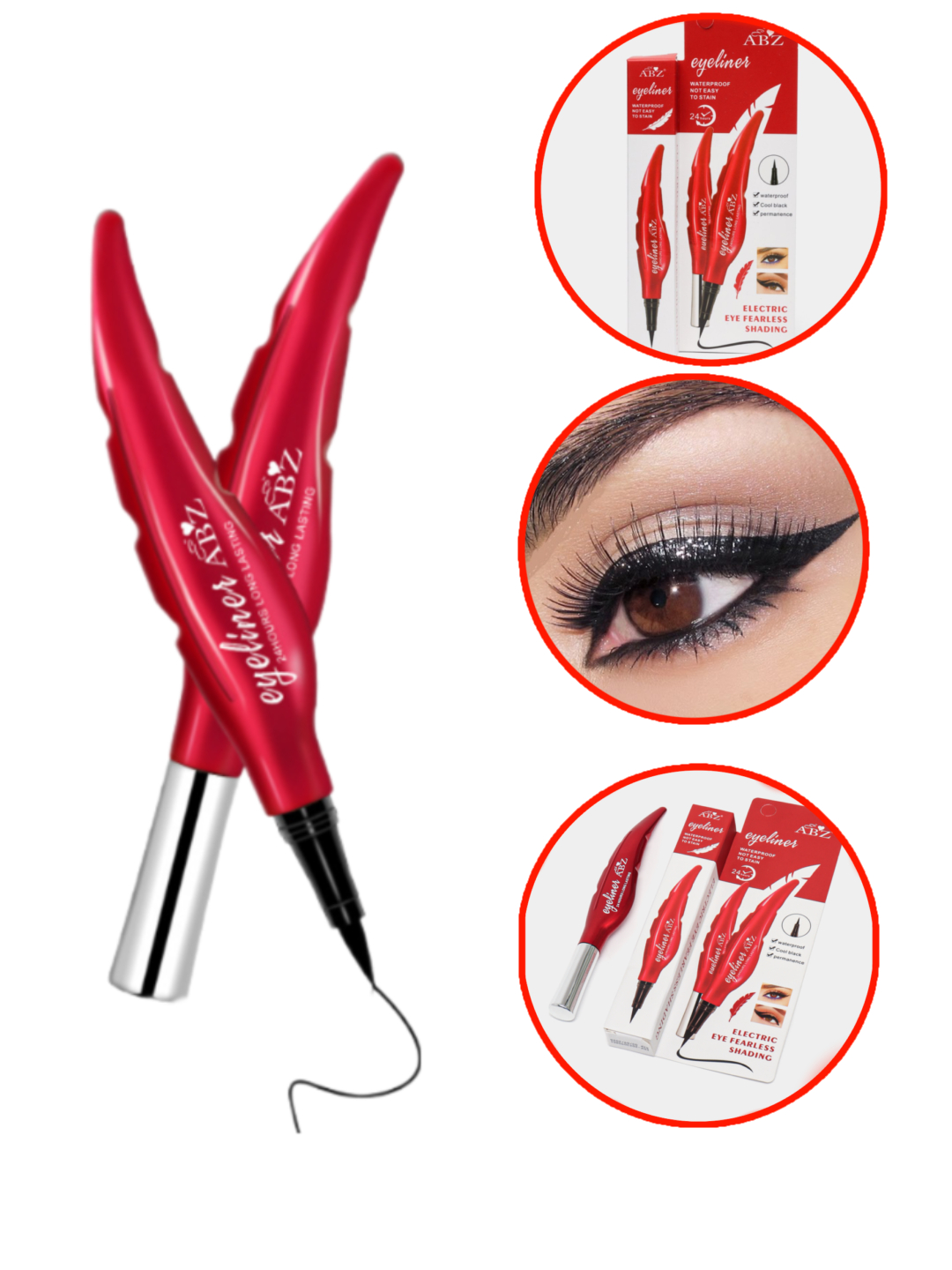 Ko'z uchun podvodka-flomaster, suv o'tkazmaydigan, qora, 2.5 gni arzon ...