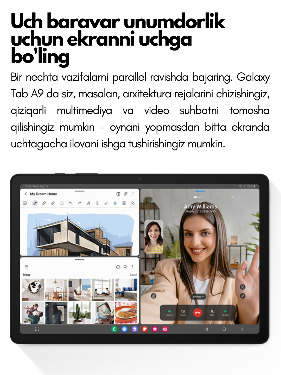 Planshet Samsung Galaxy Tab A9 2099000 so'mga 65% chegirma bilan. Uzum ...