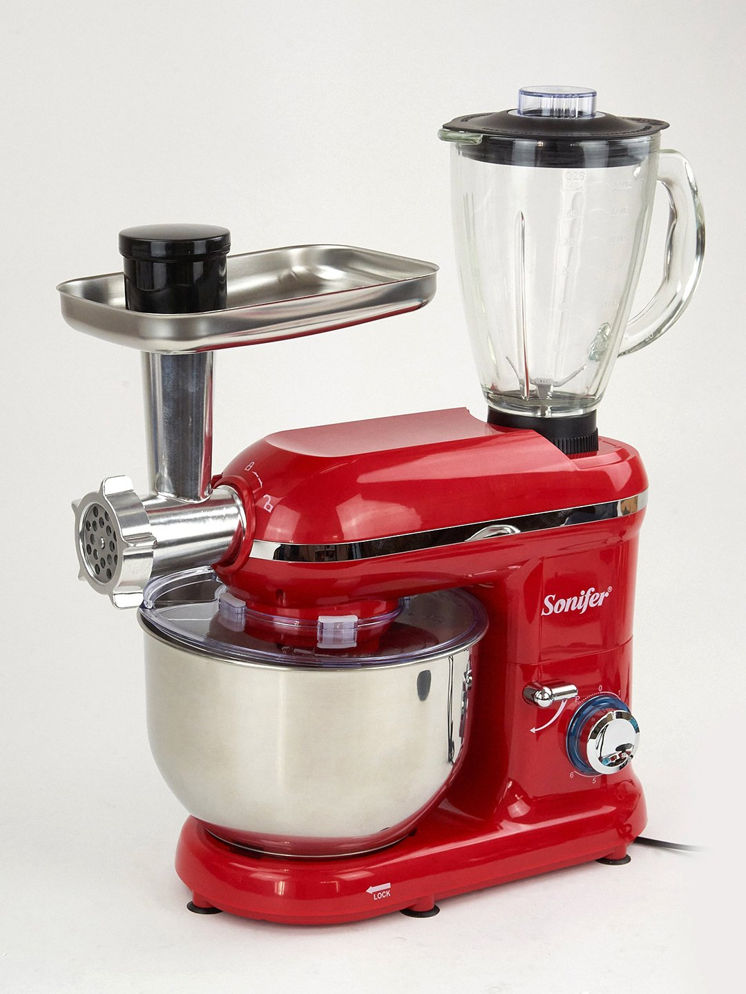 Go'sht maydalagich, stendli mikser, blender Sonifer SF-8056, 3 tasi 1 dani arzon narxda sotib ...