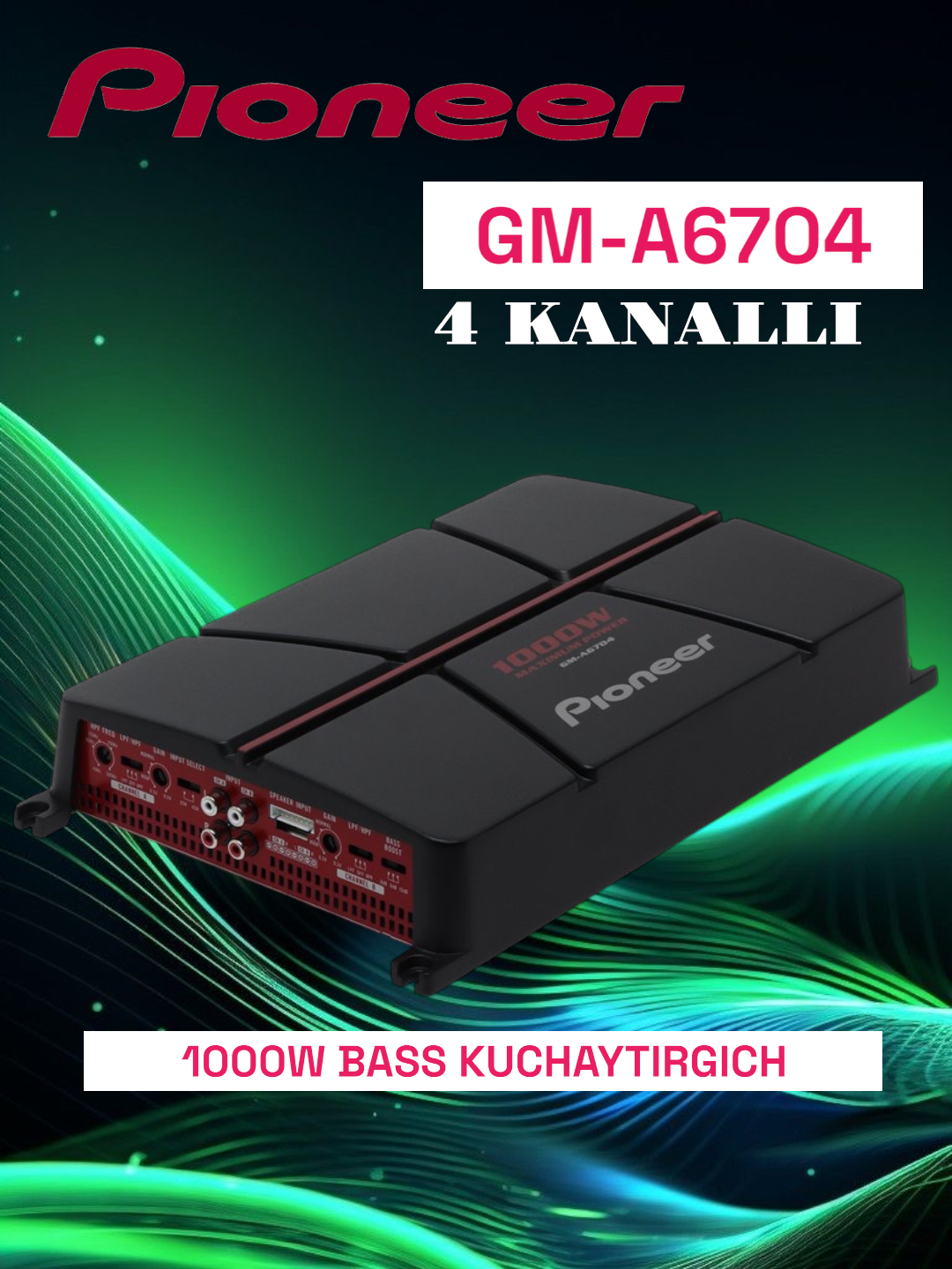 Усилитель Pioneer 4 канальный, 1000 Вт XL GM-A6704 купить по низким ...
