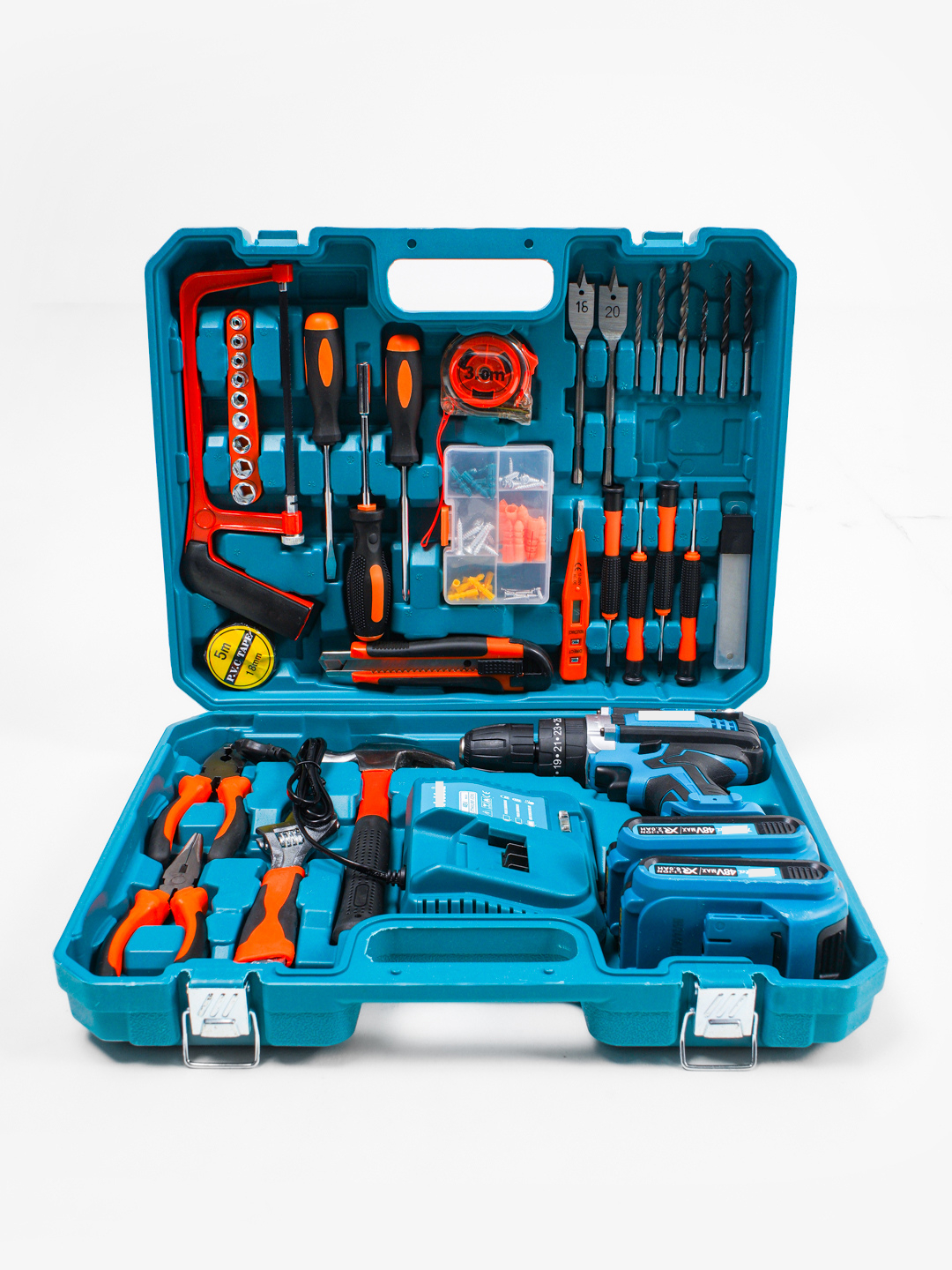 Zarbali shurup buragich to'plami, 24/54 buyumdan iborat, tezkor ...