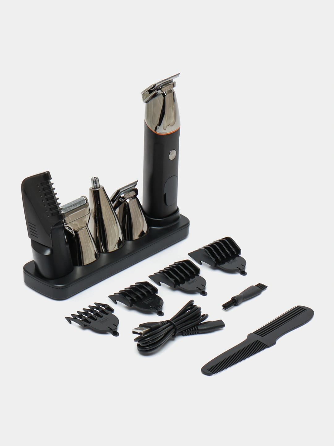 Soch va soqol uchun 5 v 1 professional trimmer, erkaklar uchun soqol ...
