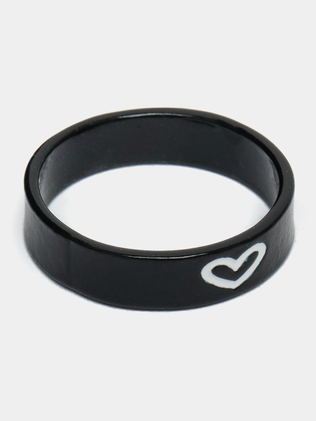 Juft, yurakchali uzuklar, 2 dona, oq-qora, sevishganlar uchun ...