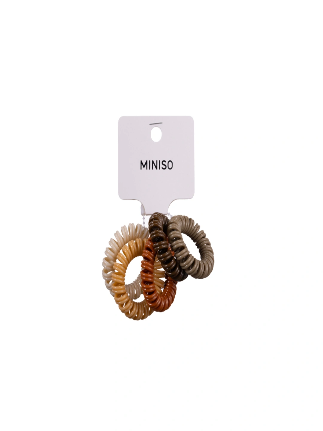 MINISO спиральные резинки для волос 4 - 5 цвета, 5 шт купить по низким ...