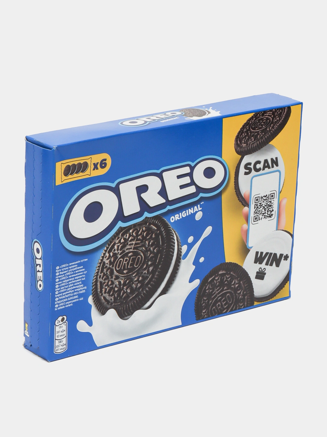 Печенье Oreo, с какао и начинкой с ванильным вкусом, 12 шт по 228 г ...