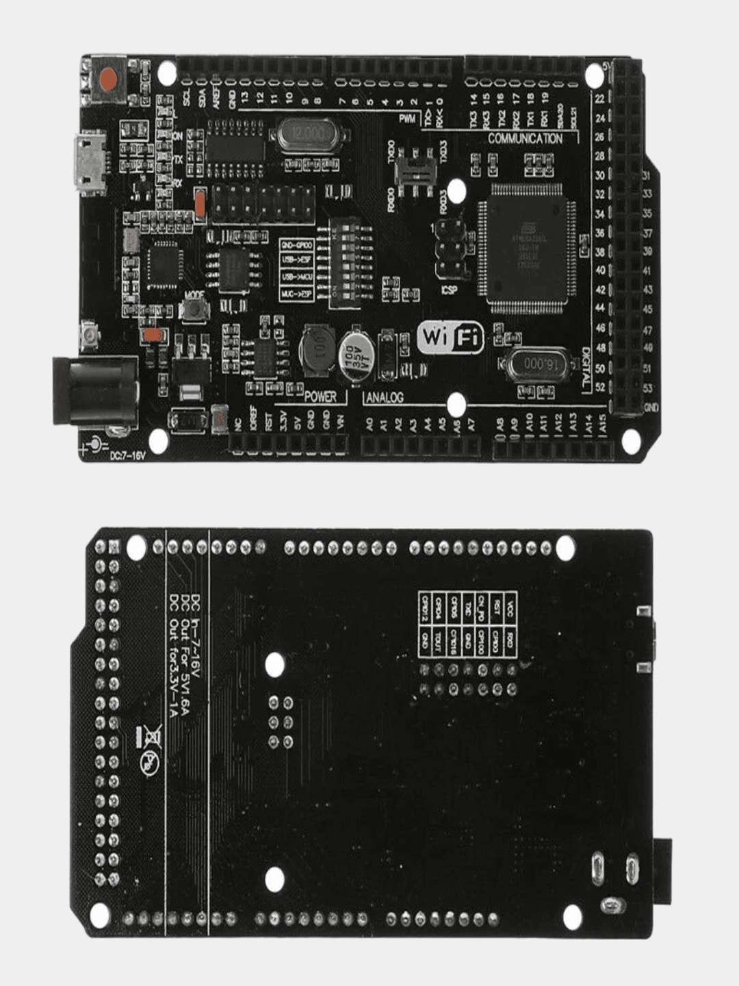 Plata Arduino Mega 2560 + WiFi Node MCU ESP8266 CH340G 300000 so'mga ...