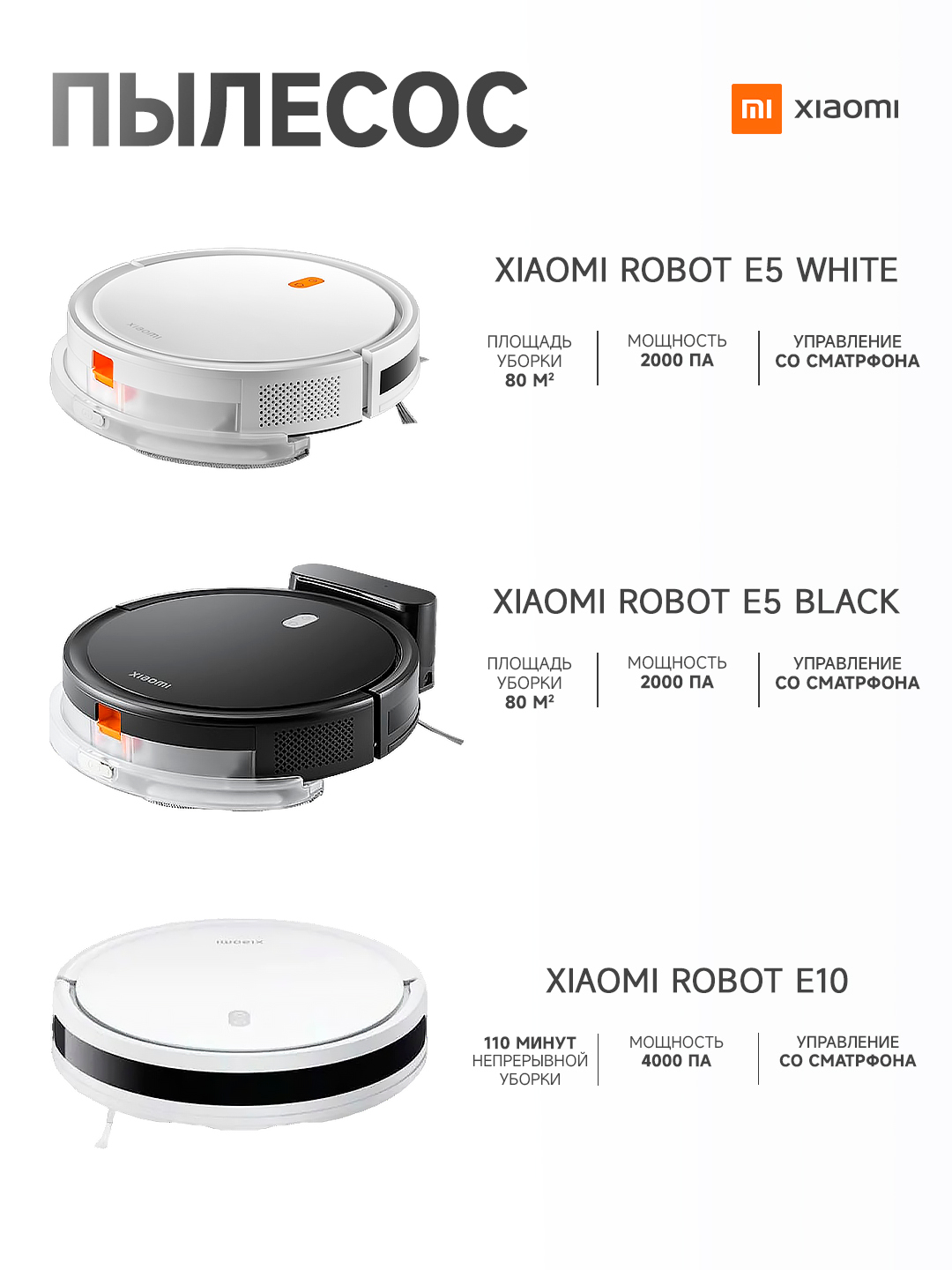 Умный робот пылесос Xiaomi Robot Vacuum GLOBAL VERSION купить по низким ...