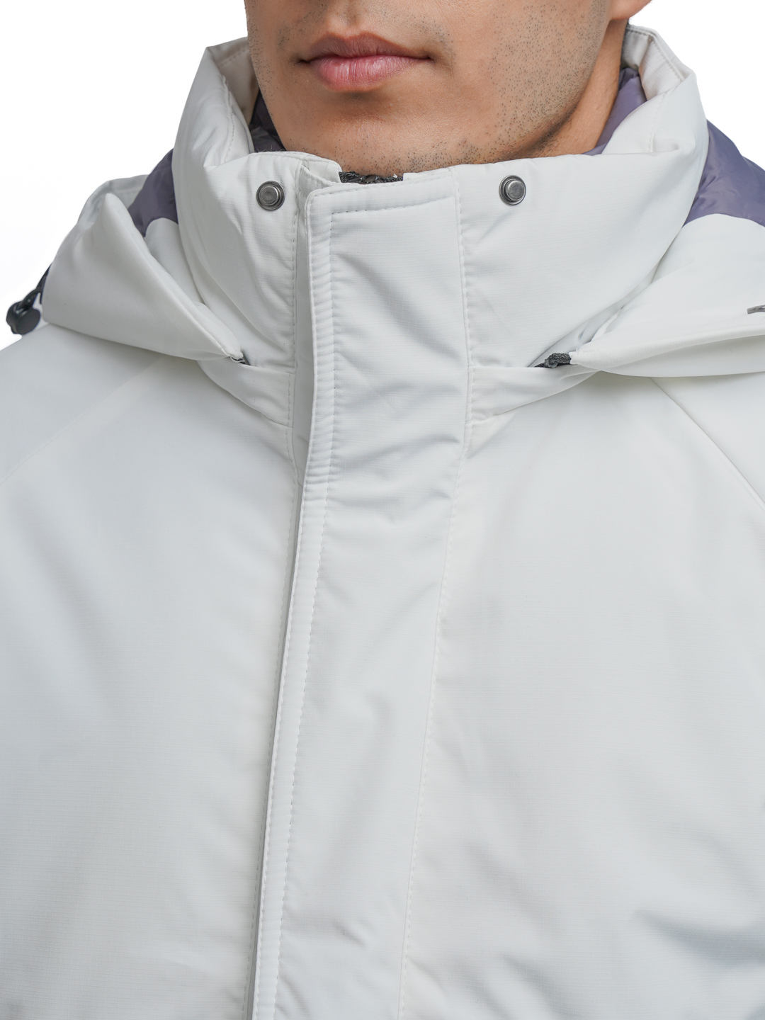 Erkaklar uchun qishki trend kurtka 90, oq kapyushonli Размер : XL ...