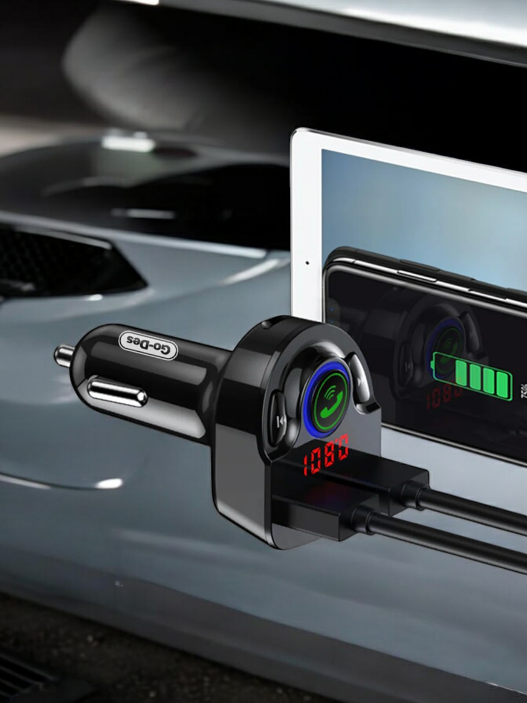 Аудиоприемник, FM-передатчик, Bluetooth, Car Mp3 player, зарядное ...