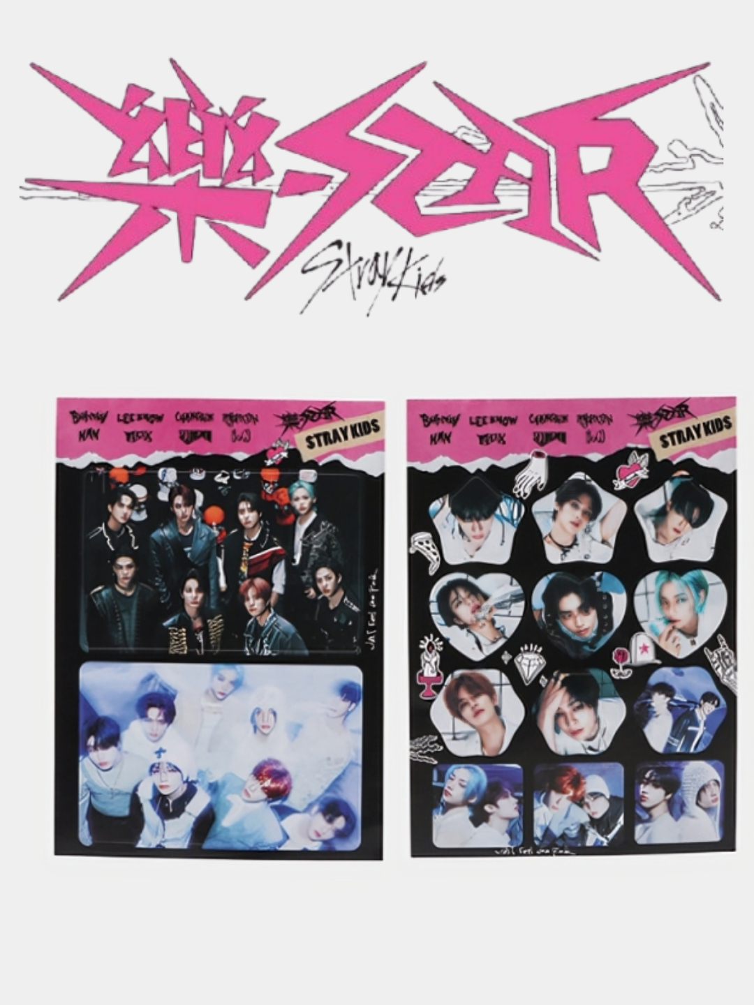 Наклейки STRAY KIDS k-pop группа, 2-листа купить по низким ценам в интернет-магазине Uzum (1274139)