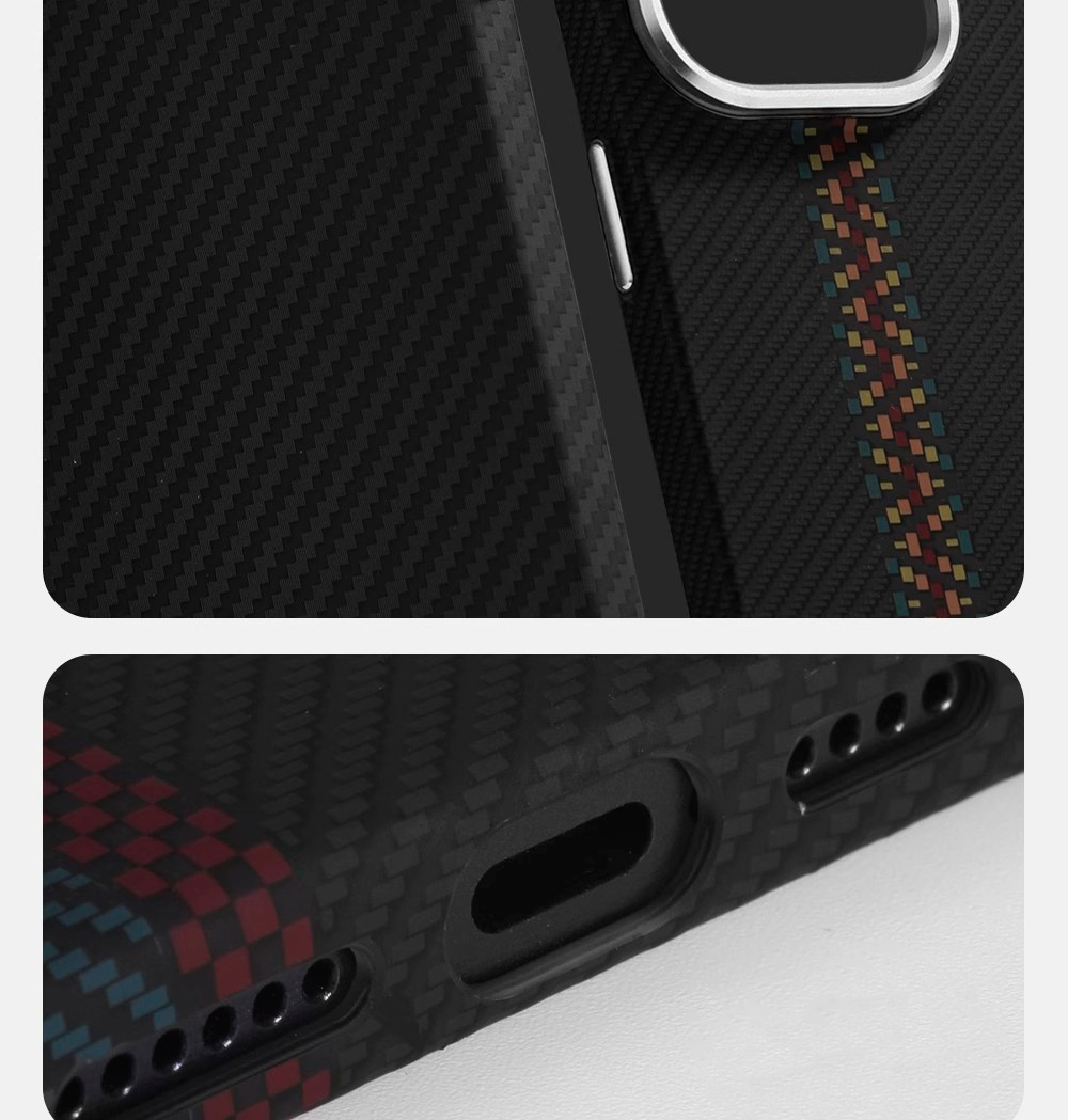 Chexol Carbon iPhone 11, 12, 13, 14, 15, 16 Pro Max uchun, Magsafe ...