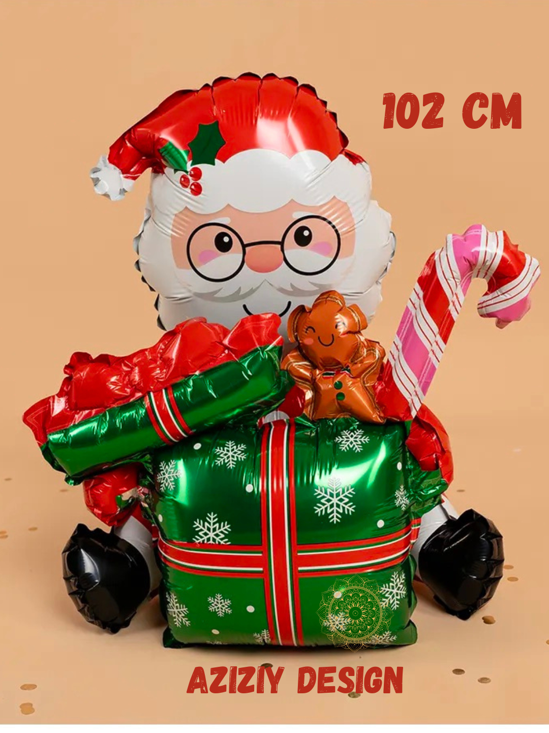 Yangi yil uchun katta razmerli ARCHA folga sharlar, bayramlar ...