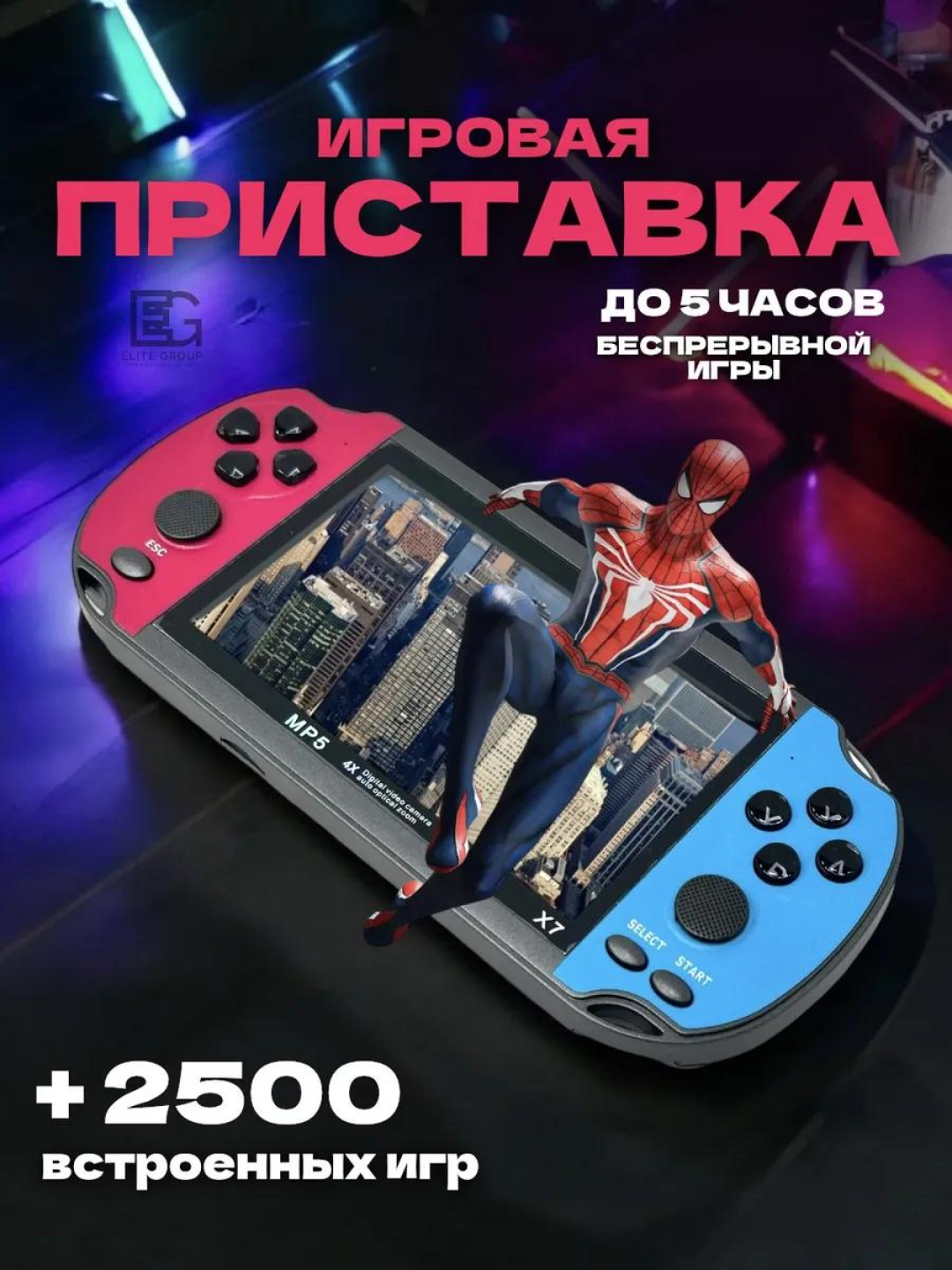 Игровая приставка X7, X12 PLUS - 7 дюймовый экран портативная купить по ...
