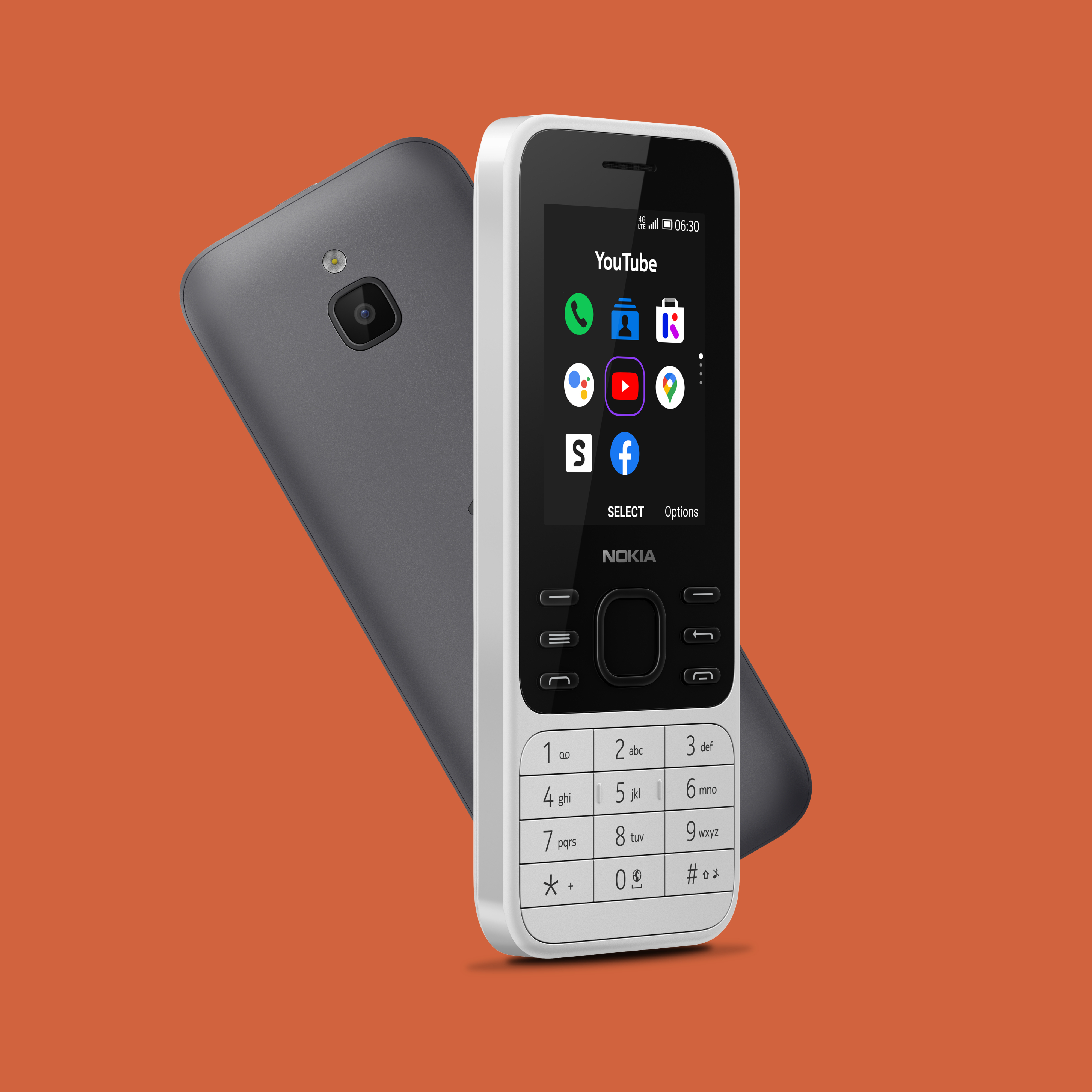 Knopkali telefon Nokia 6300 4G Dual SIM GSMni arzon narxda sotib oling ...