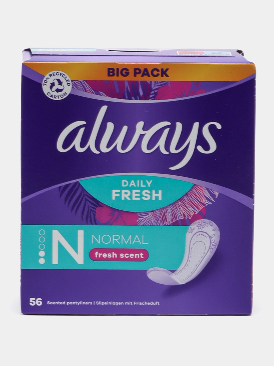 Ежедневные прокладки Always Normal Fresh Scent, 56 шт за 53990 сум со ...