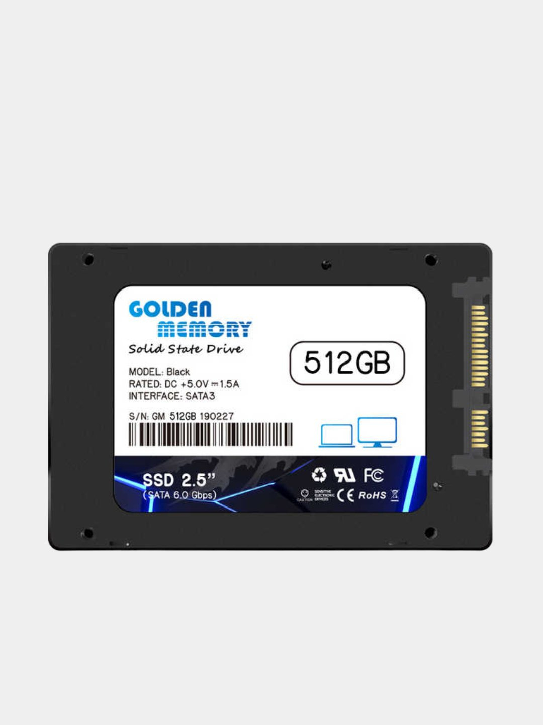 Твердотельные накопители SSD Golden Memory SATA III 128GB, 256GB, 512GB ...