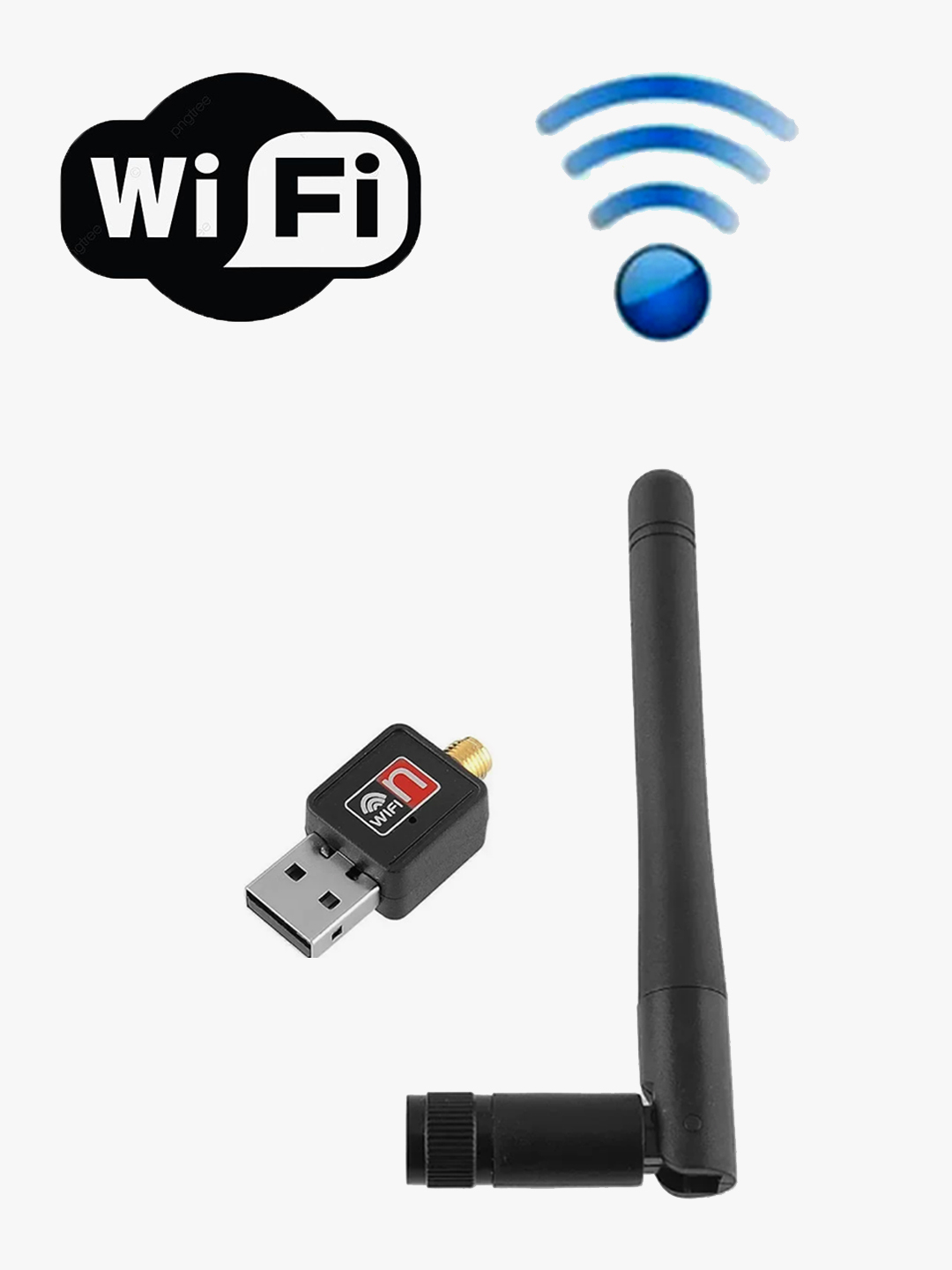 WIFI adapter USB 2.0 Wi-Fi antenna adapteri 802.inn, tarmoqni arzon ...